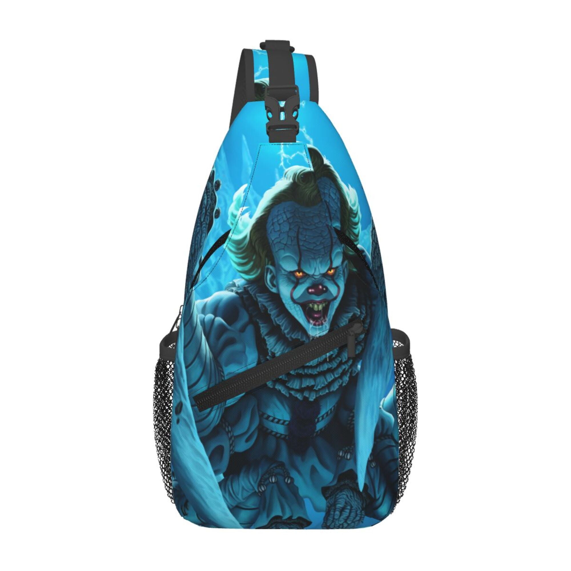 Horror Pennywise Clown Cross Chest Bag Diagonally Sling Bag Crossbody ...