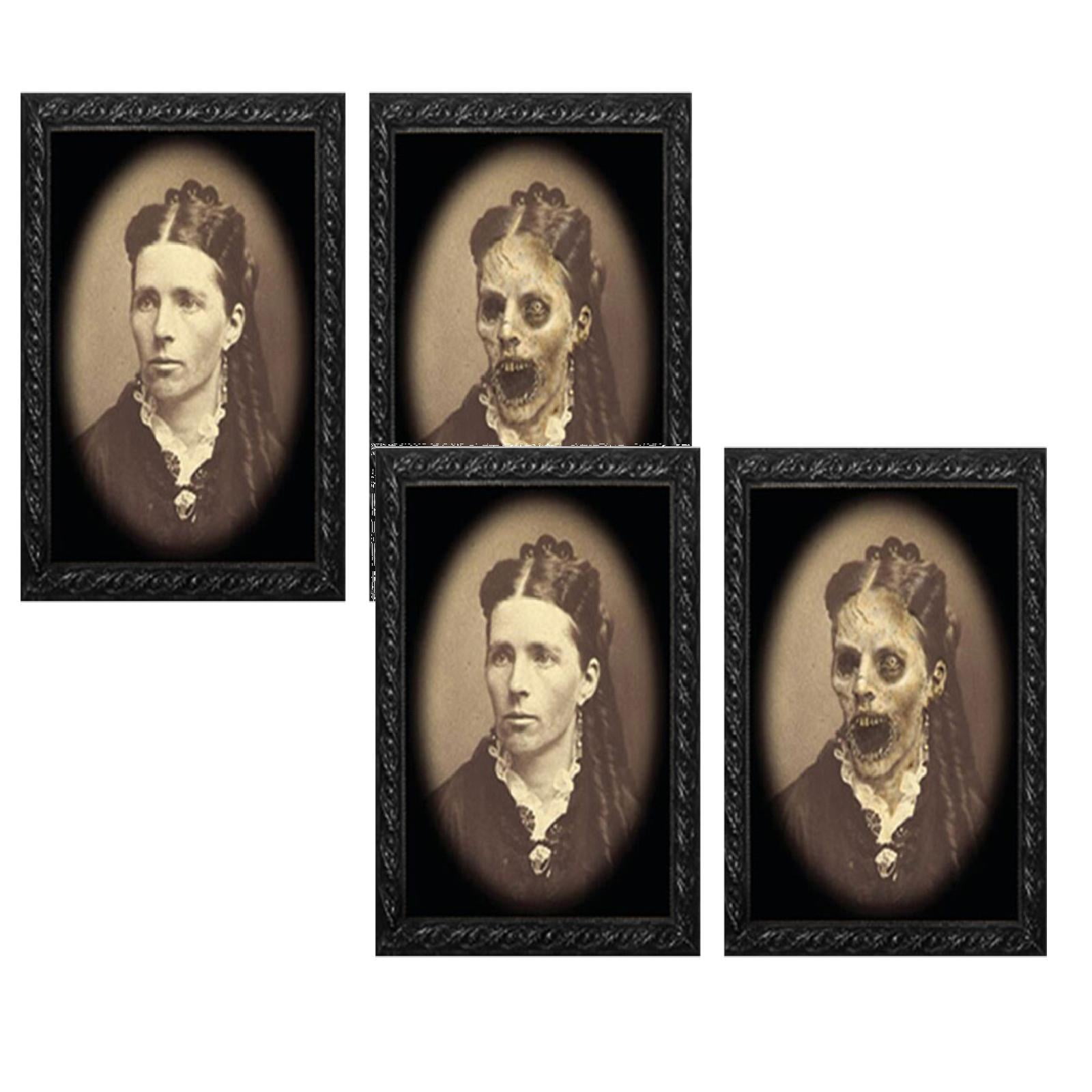 Horror Picture Frame Lenticular 3D Changing Face Scary Portraits ...