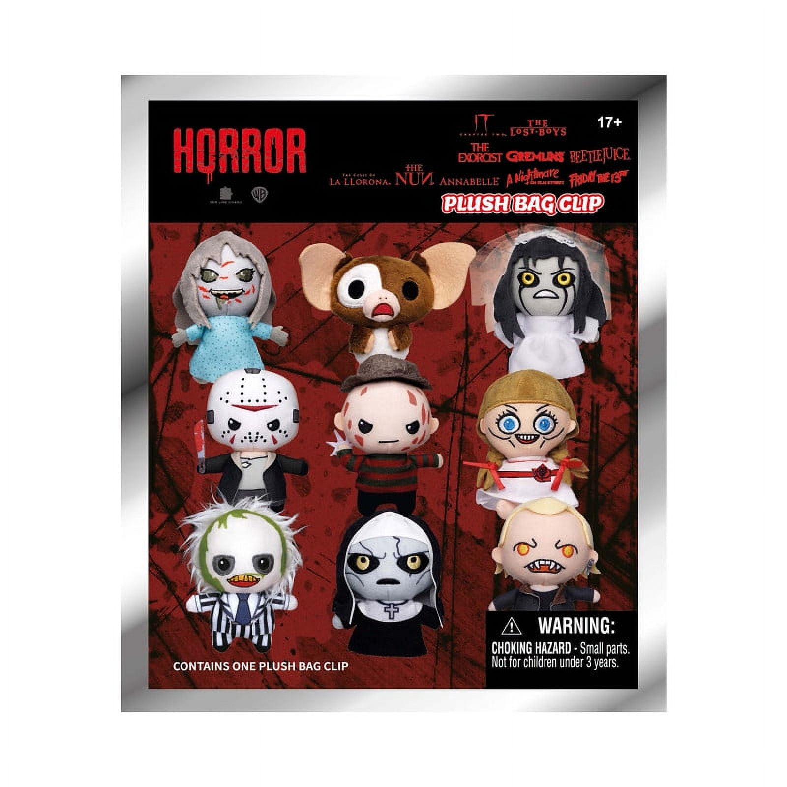 Horror Plush Adult Bagclip Multicolor - Walmart.com