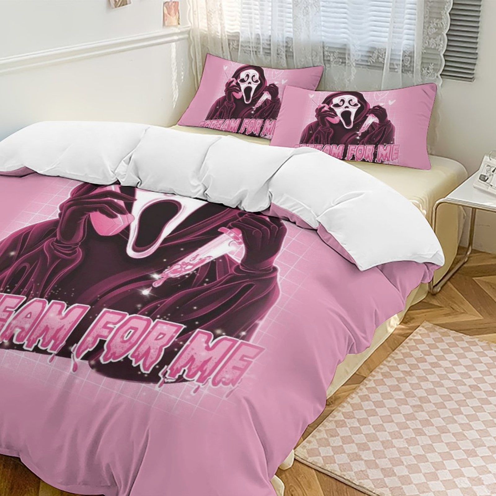 Horror Scre-A Ghost Movie Comforter Set Full Size for Boys Kids Teens ...