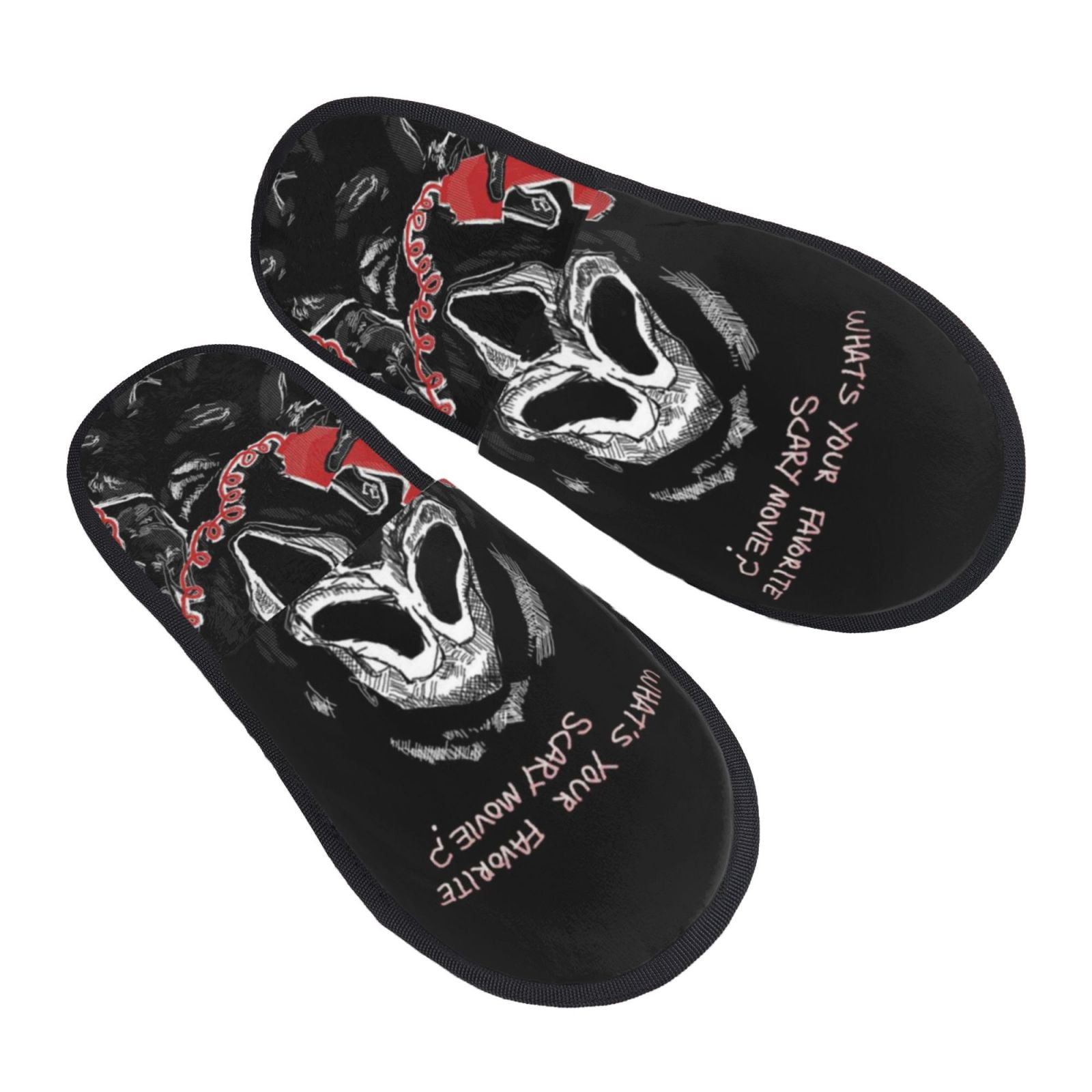 Horror Scre-A Ghost Movie Cotton Slippers House Living Room Shoes ...