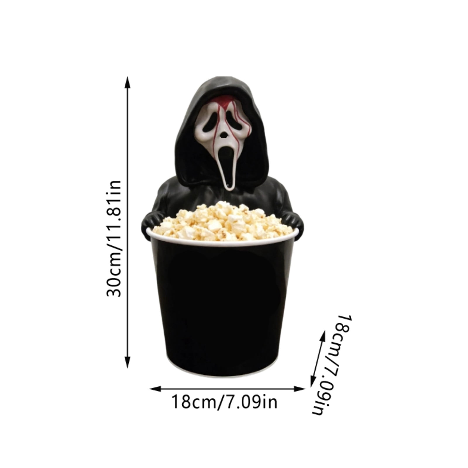 Horror Scream 7 Limited Edition Ghost Face Popcorn Bucket Movie Night ...
