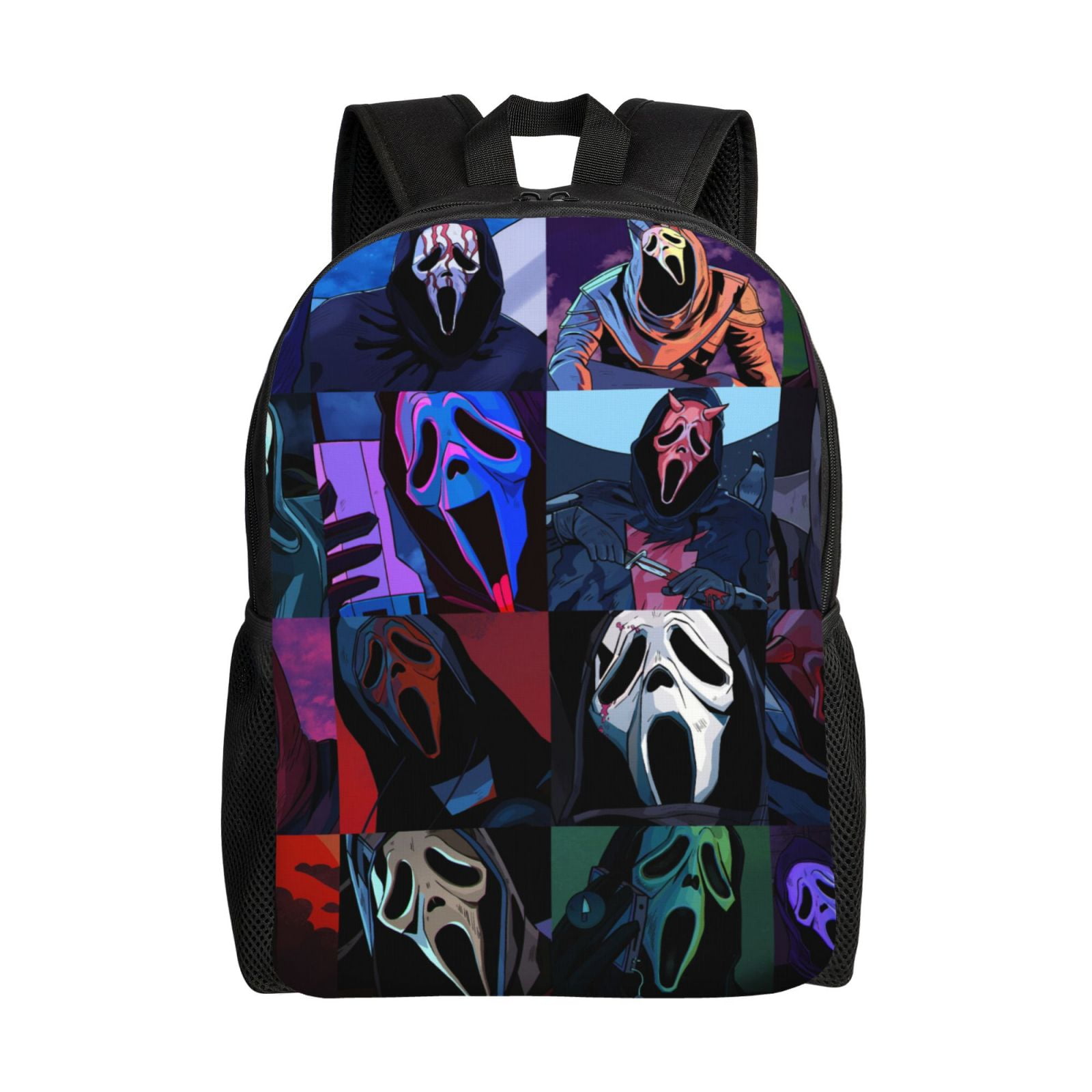 Horror Scream Ghostface Backpack Casual Adjustable Bookbag School Bag ...