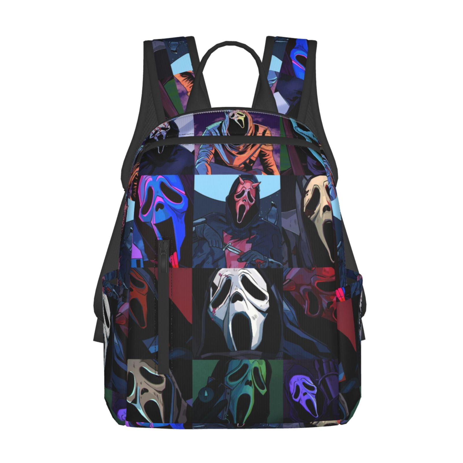 Horror Scream Ghostface Backpack Lightweight Shoulders Daypack School ...