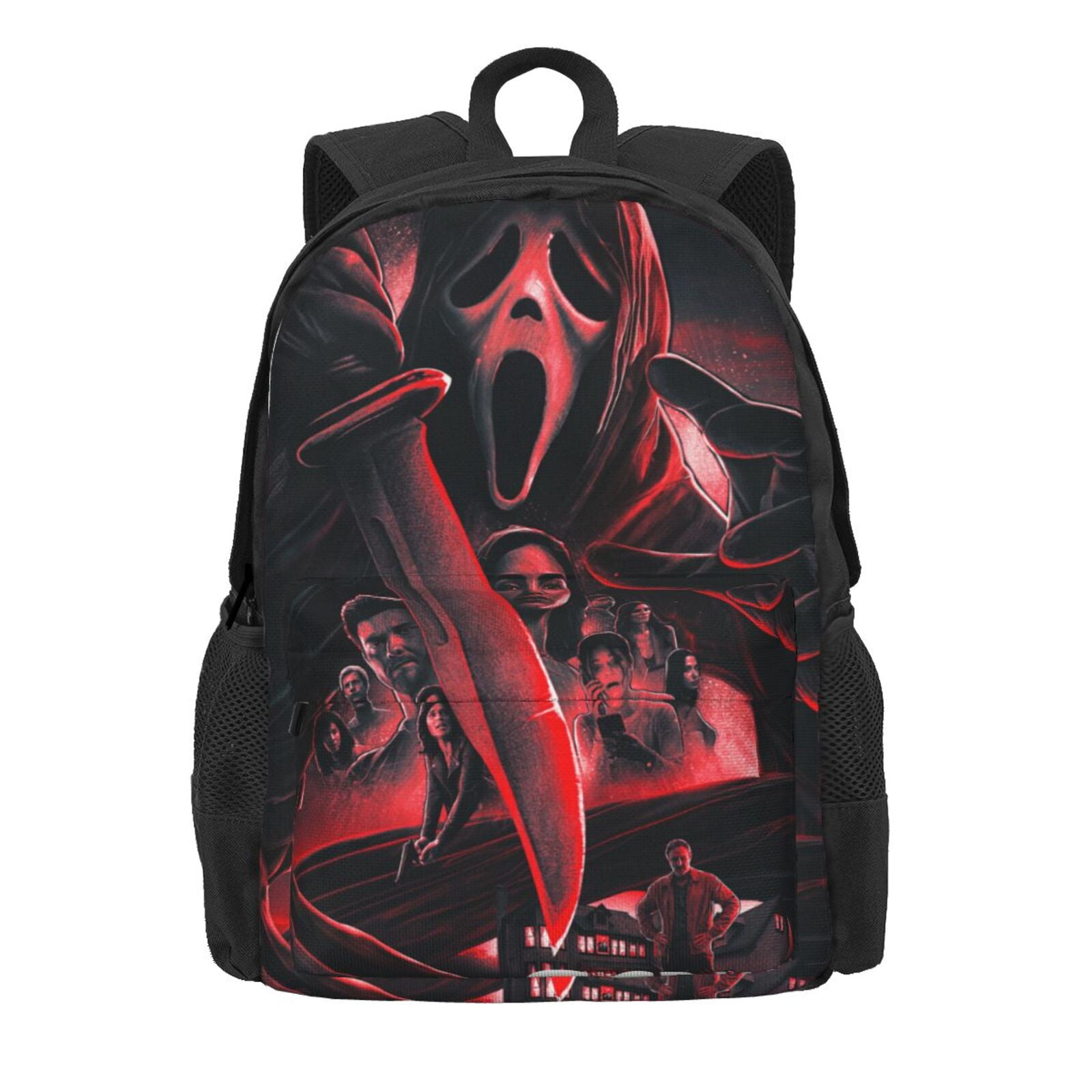 Horror Scream Ghostface Killer Backpack Adjustable Daypack Large ...