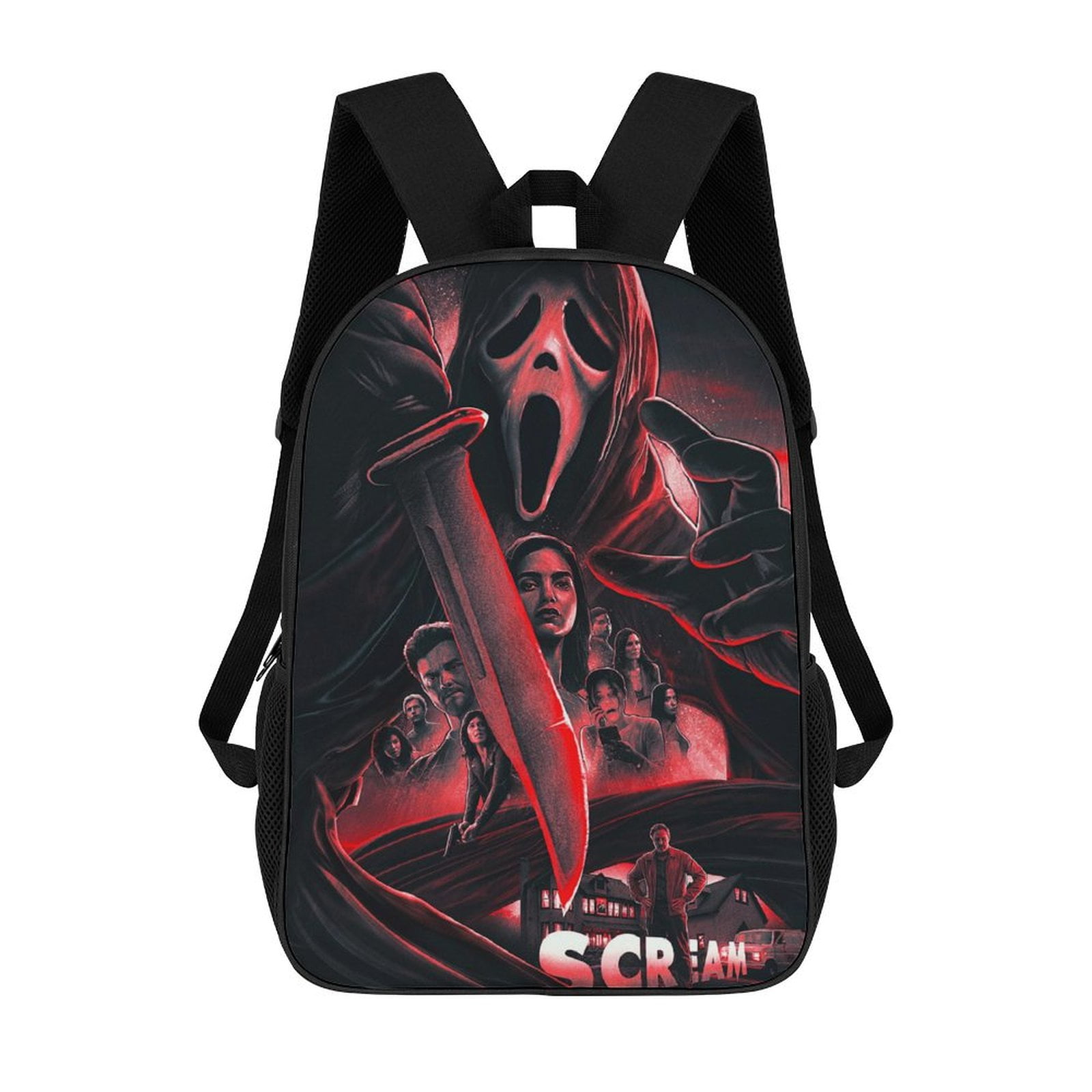 Horror Scream Ghostface Killer Backpack Casual Daypack School Bag ...