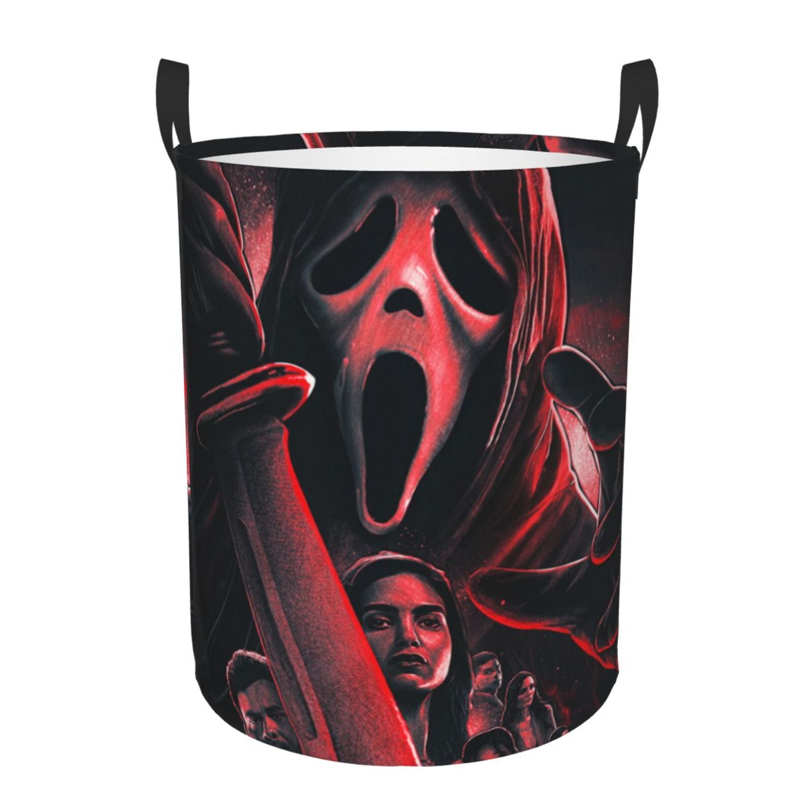 Horror Scream Ghostface Killer Circular Laundry Hamper Large Storage ...