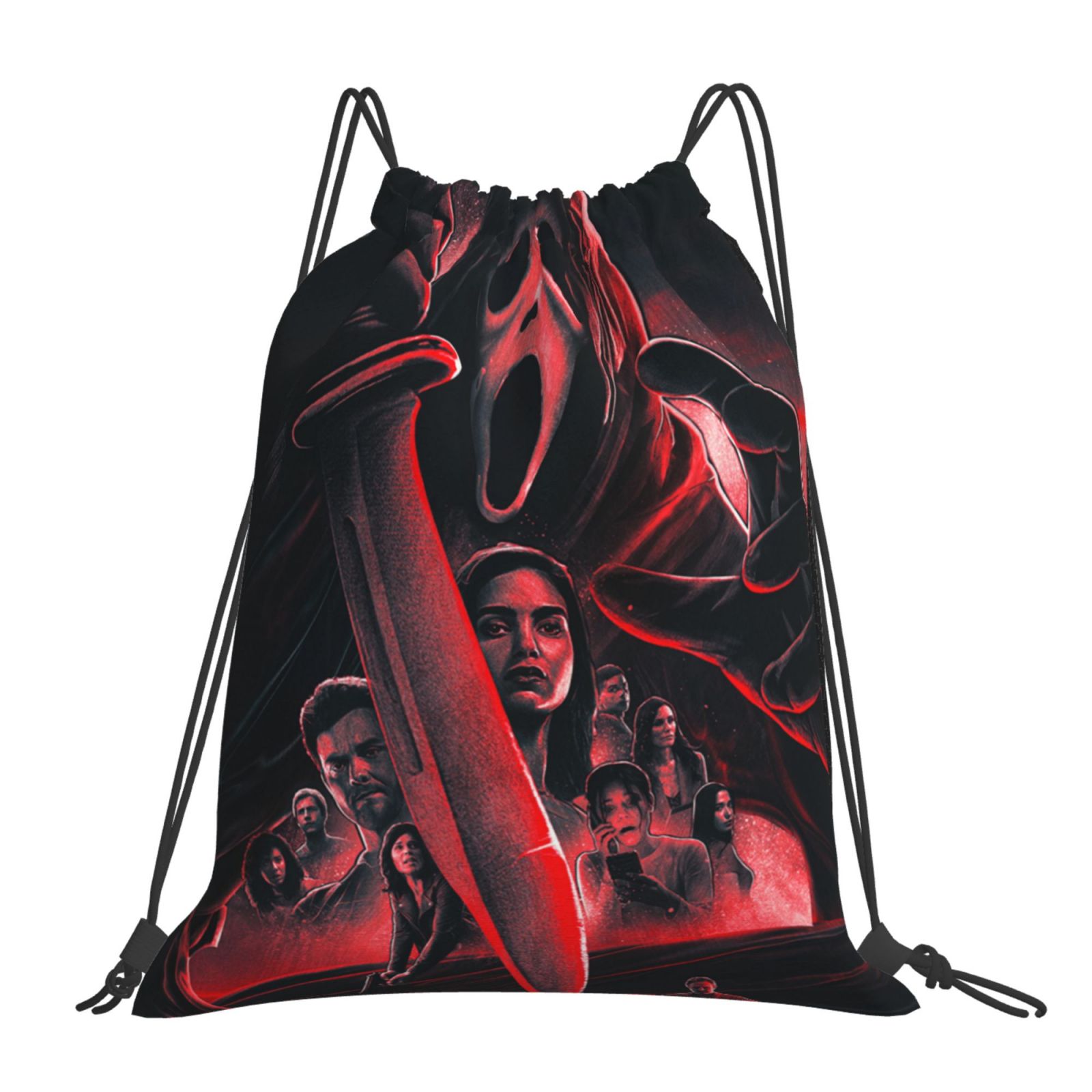 Horror Scream Ghostface Killer Drawstring Backpack Gym Bags Sport ...