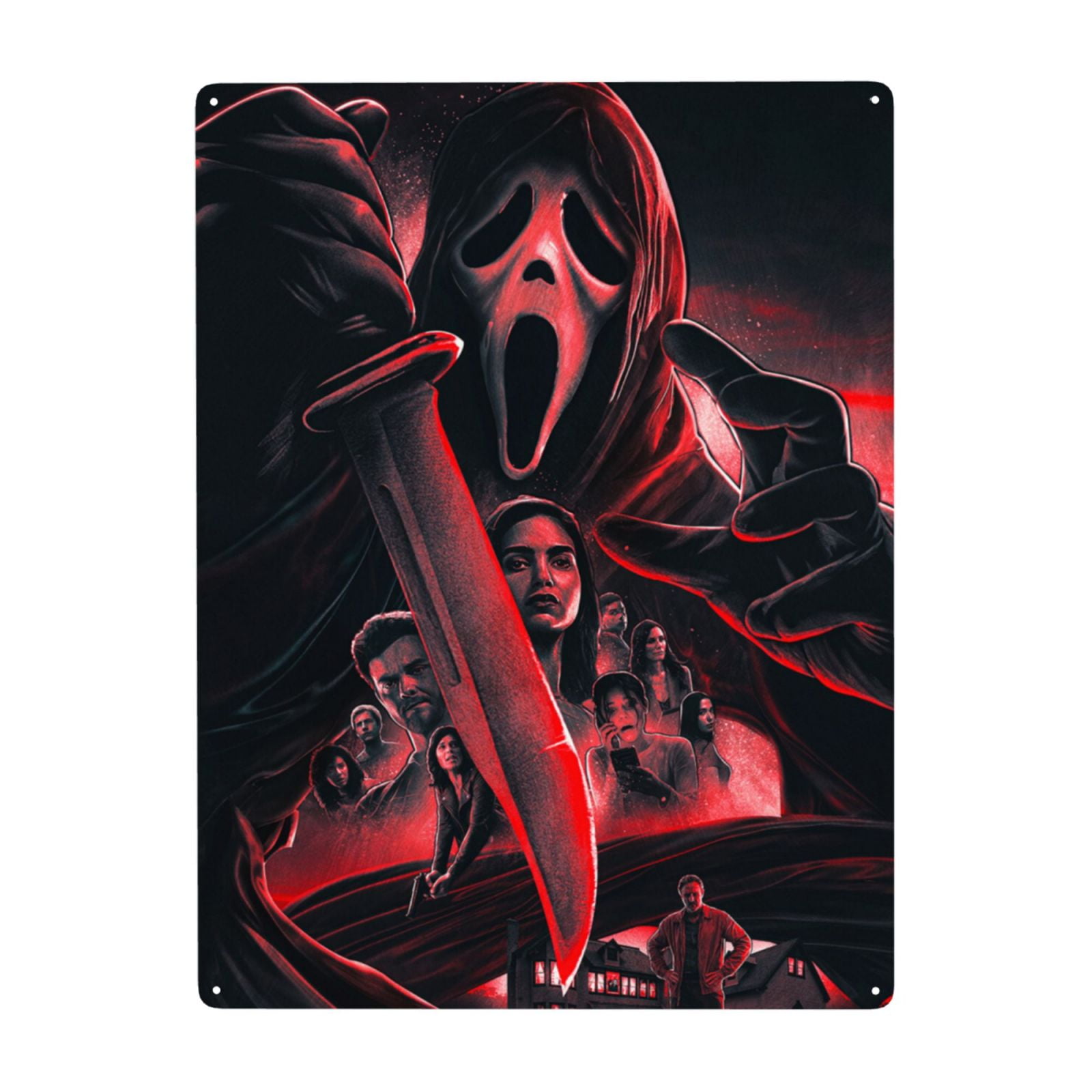 Horror Scream Ghostface Killer Metal Sign Decor 30x40cm Wall Art Sign ...