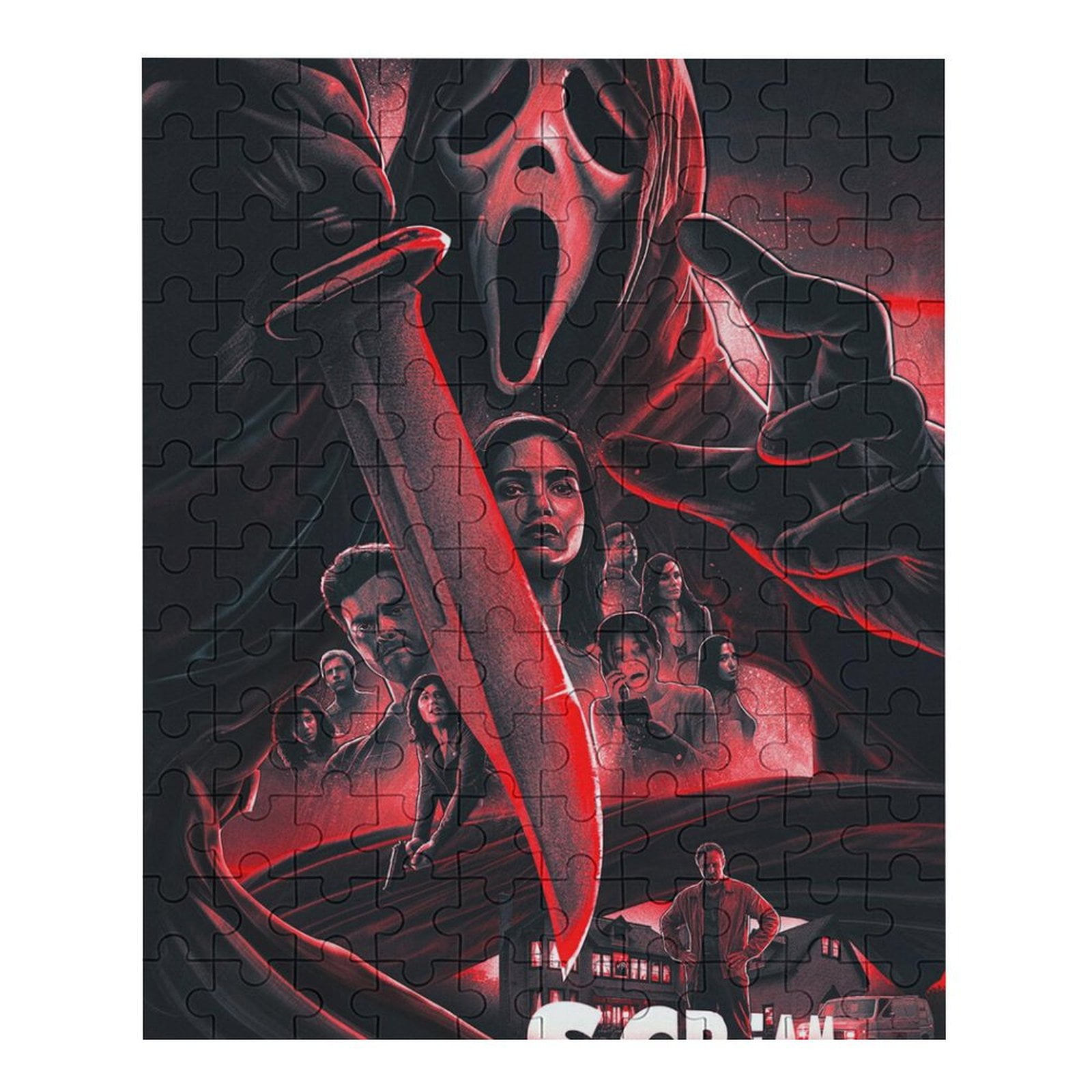 Horror Scream Ghostface Killer Wooden Puzzle Home Decoration ...