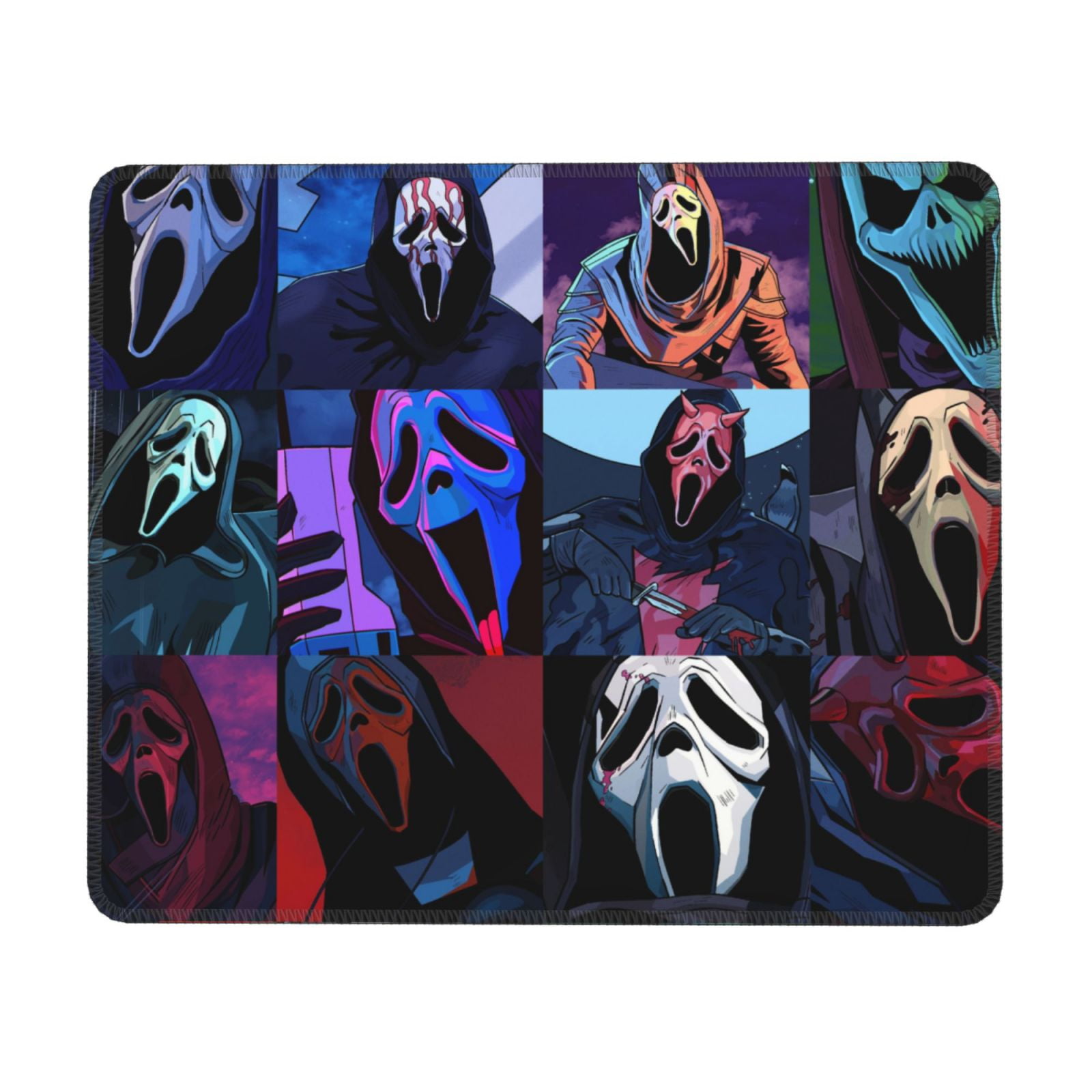 Horror Scream Ghostface Mouse Pad Non-Slip Rubber Base Mousepad Desktop ...