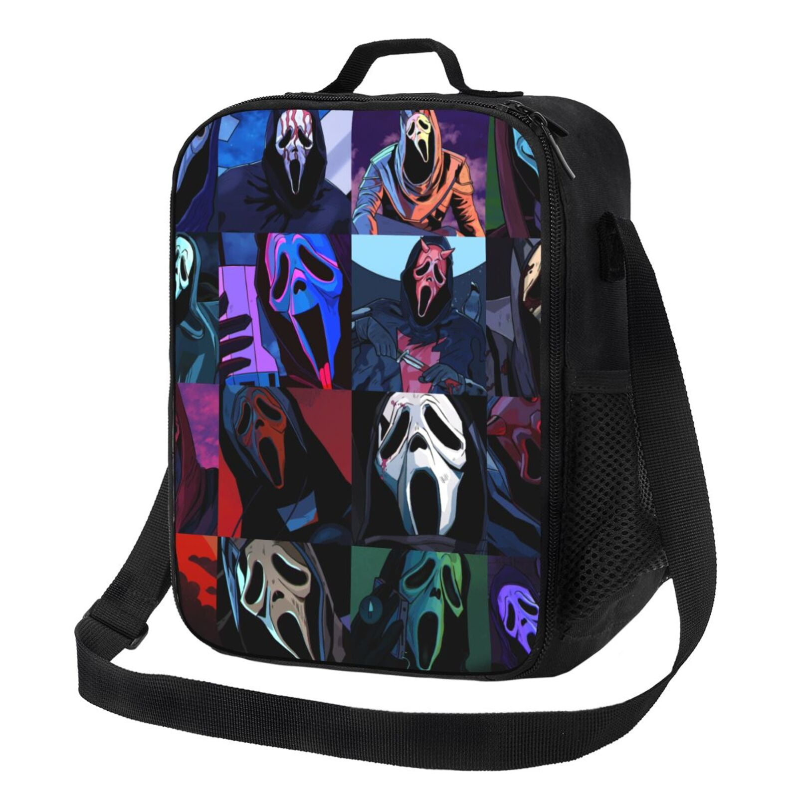 Horror Scream Ghostface Portable Lunch Bag Tote Bento Bag Insulated ...