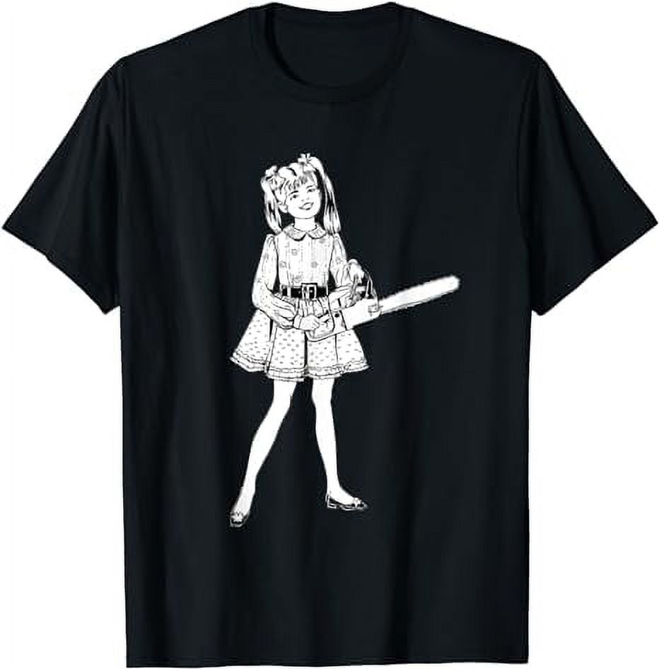 Horror Shirt Chainsaw Girl Punk Goth Scary Spooky Halloween T-Shirt ...