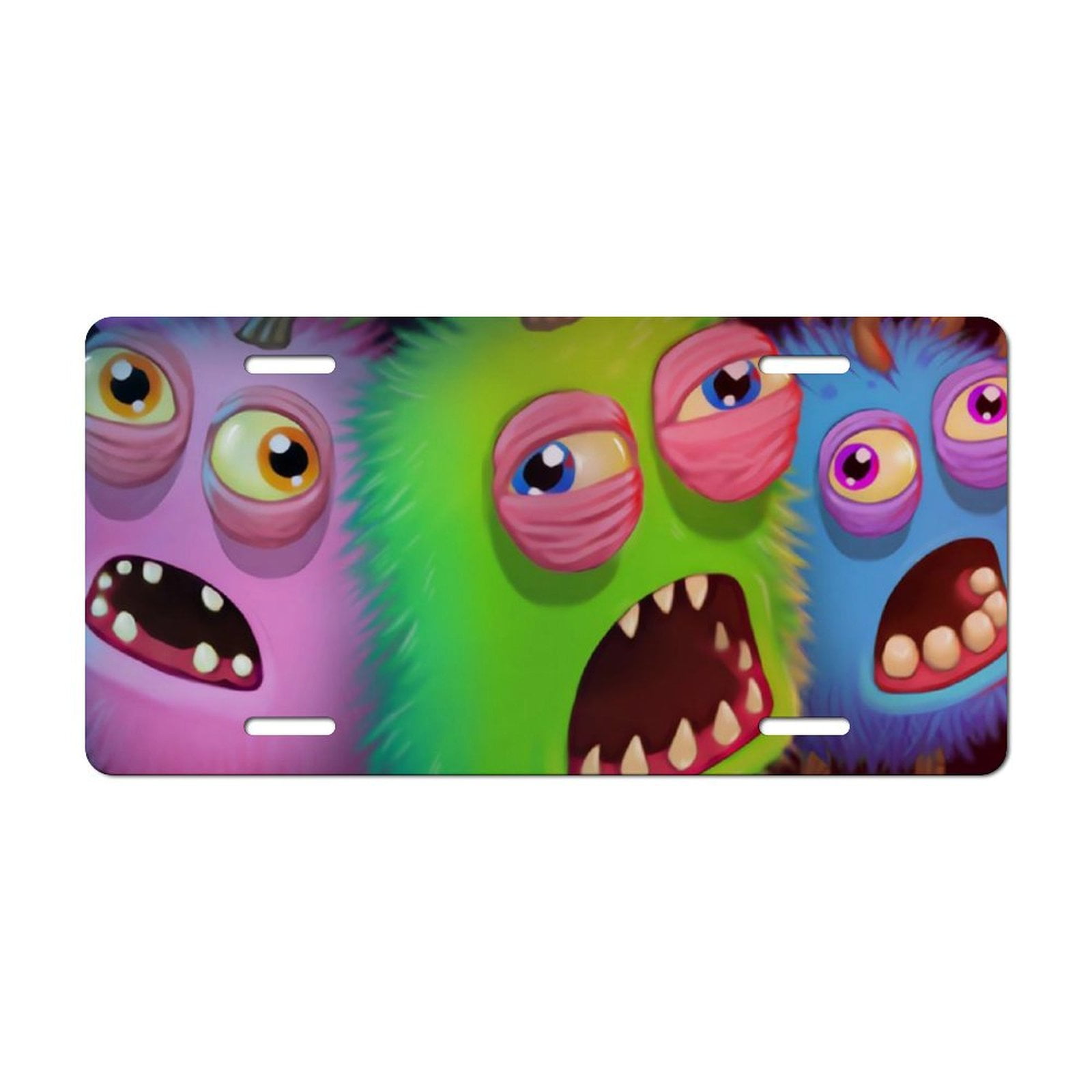 Horror My Singing Monsters License Plate Cover Aluminum Novelty Vanity ...