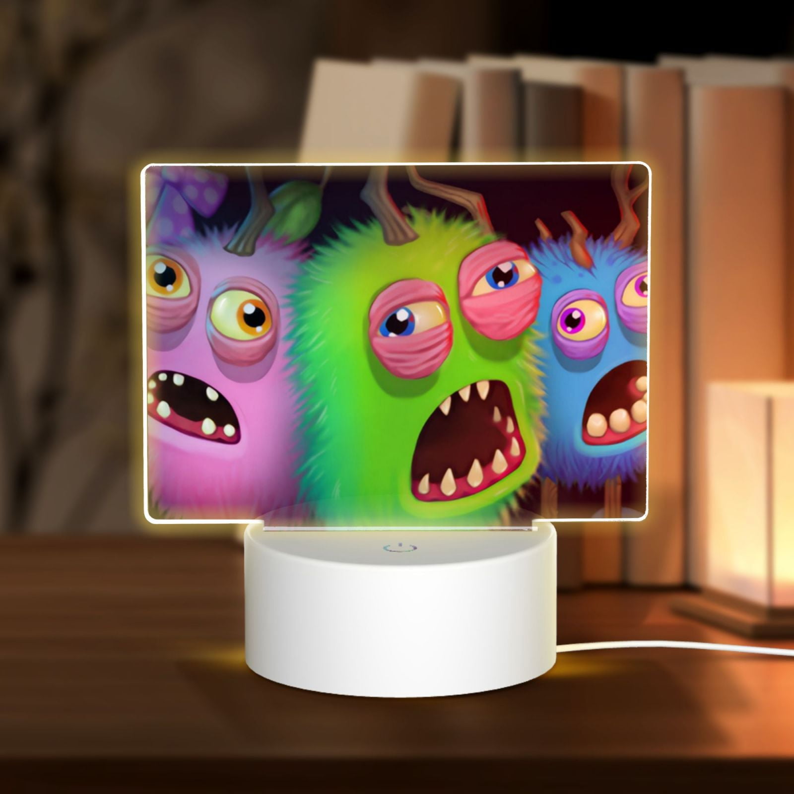 Horror My Singing Monsters Rectangular Acrylic Night Light Adjustable 3 ...