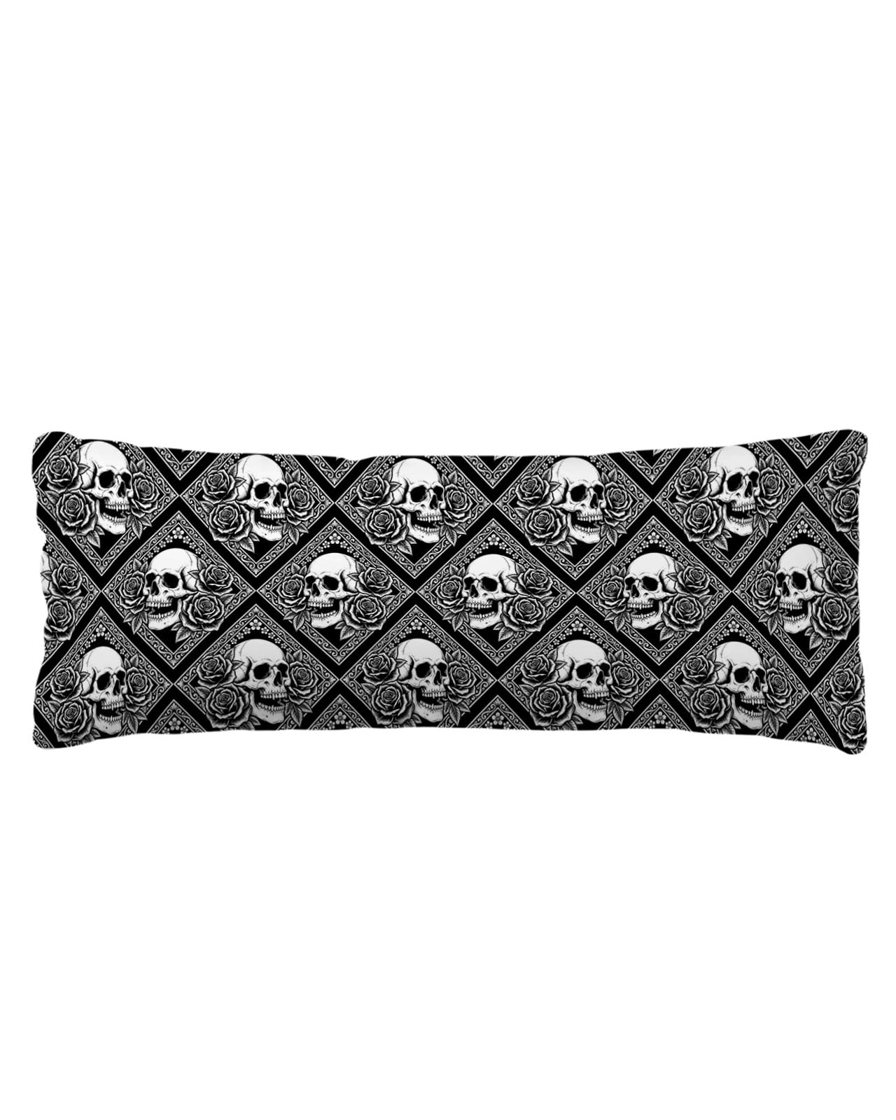 Horror Skull Body Pillow Cover 20 x 60 Inch Decorative Pillow Cover ...