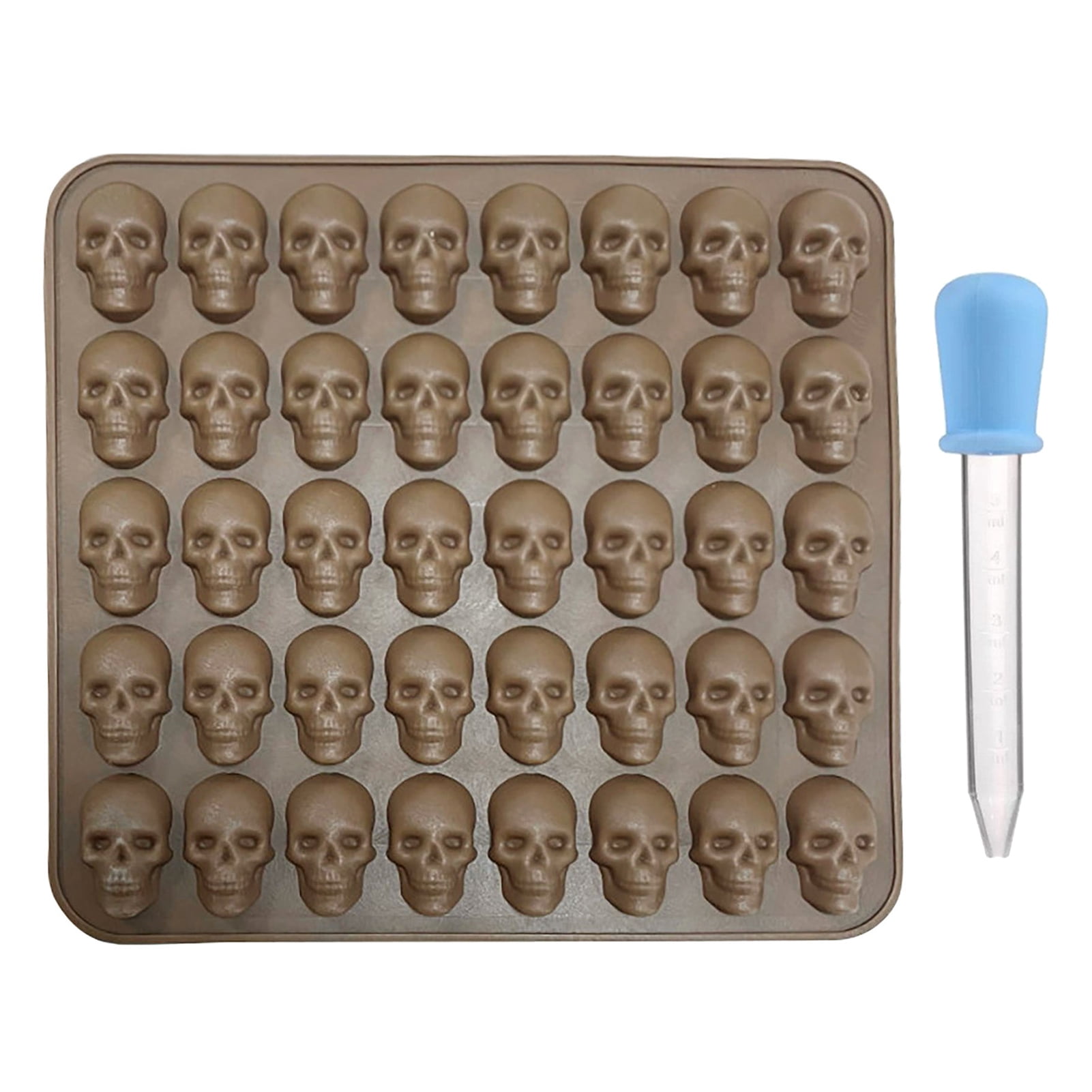 Horror Skull Candy Mold 40 Cavity, DIY Non-stick, Horror Skull Shape ...
