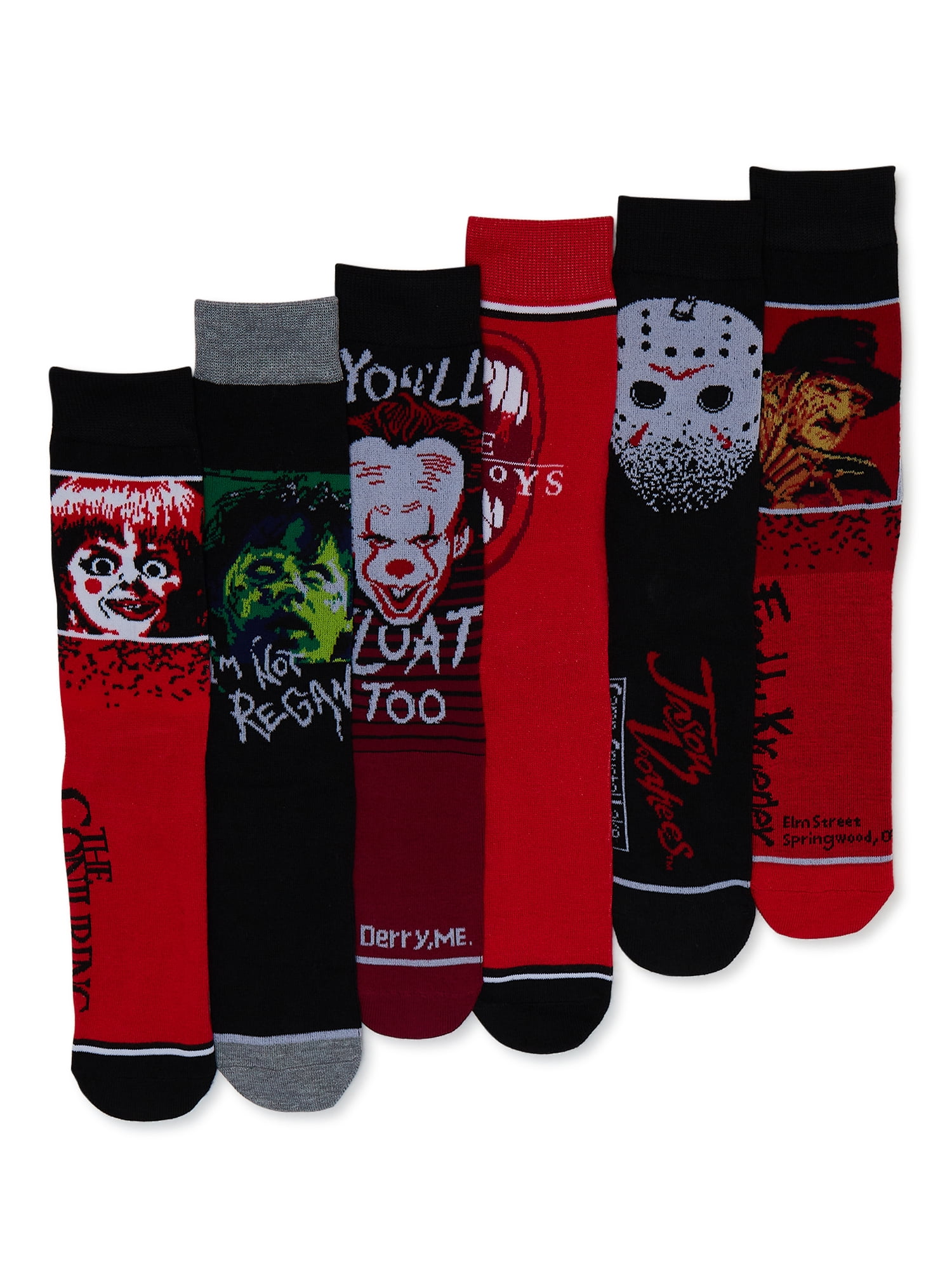 Horror Socks, 6-Pack - Walmart.com