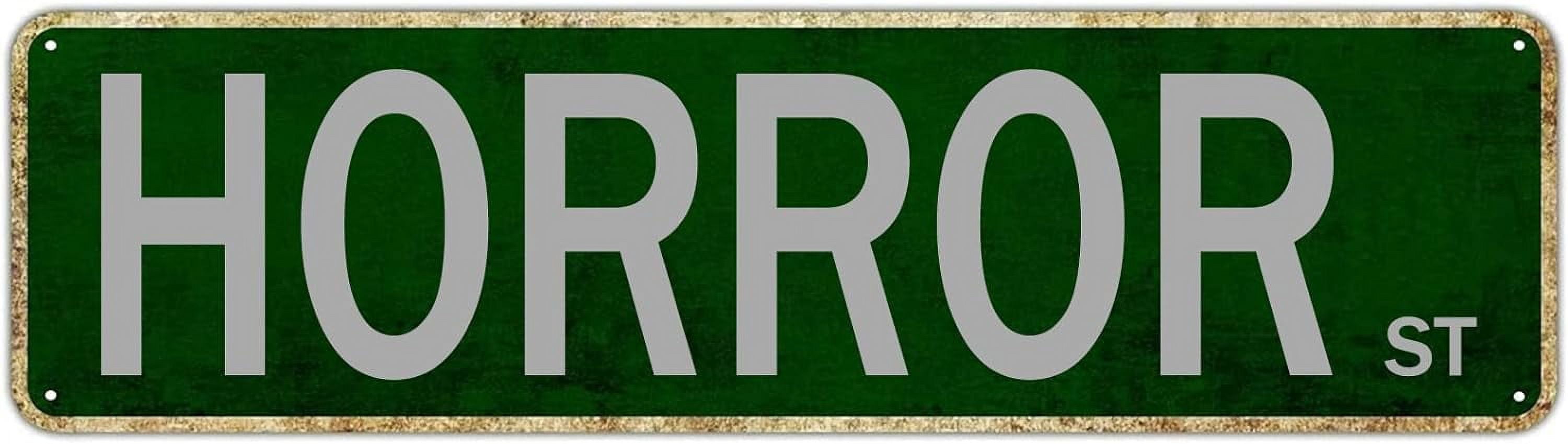 Horror Street Sign Home Room Decoration Retro Avenue Sign Outdoor ...