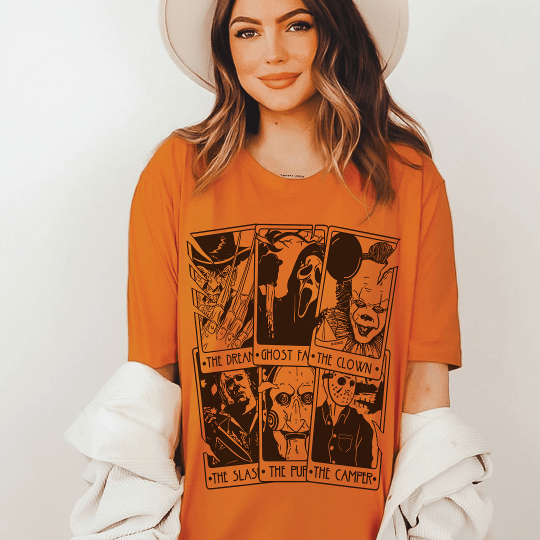 Horror Tarot Tee Orange L Printify T-Shirt T-Shirt - Walmart.com