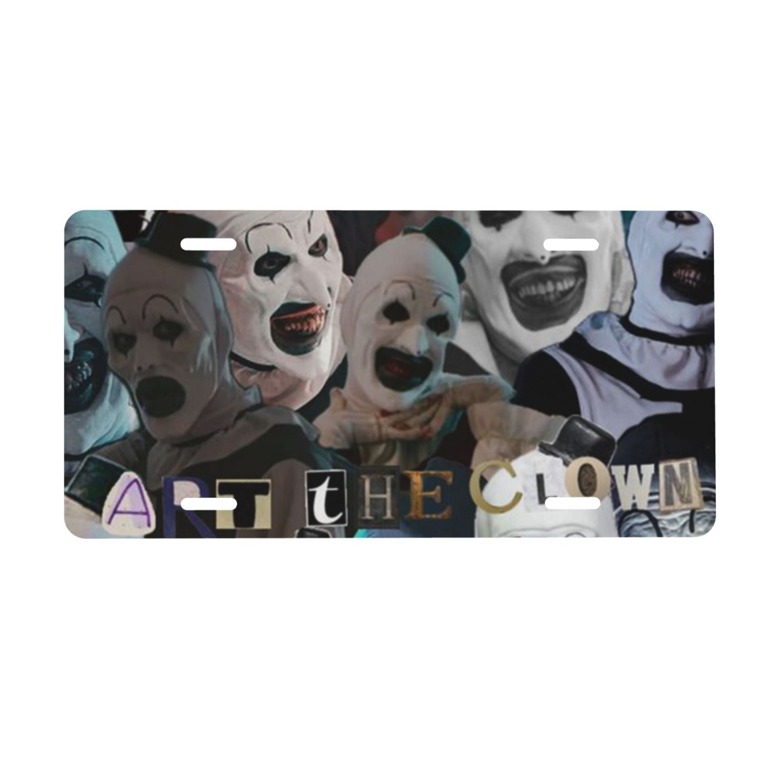 Horror Terrifier Clown License Plate Cover Vanity Tag Decorative ...