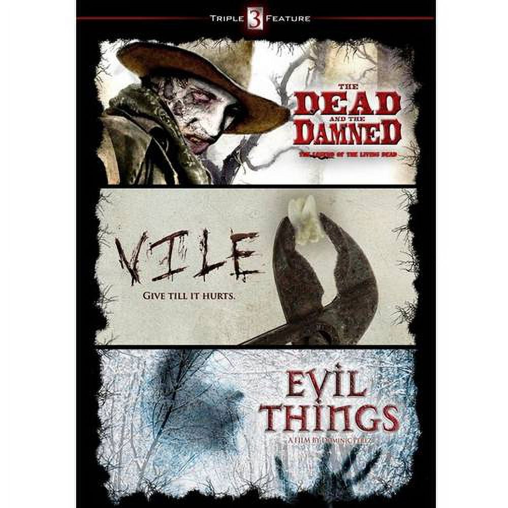 Pre-Owned Horror Triple Feature: The Dead And Damned / Vile Evil Things ...