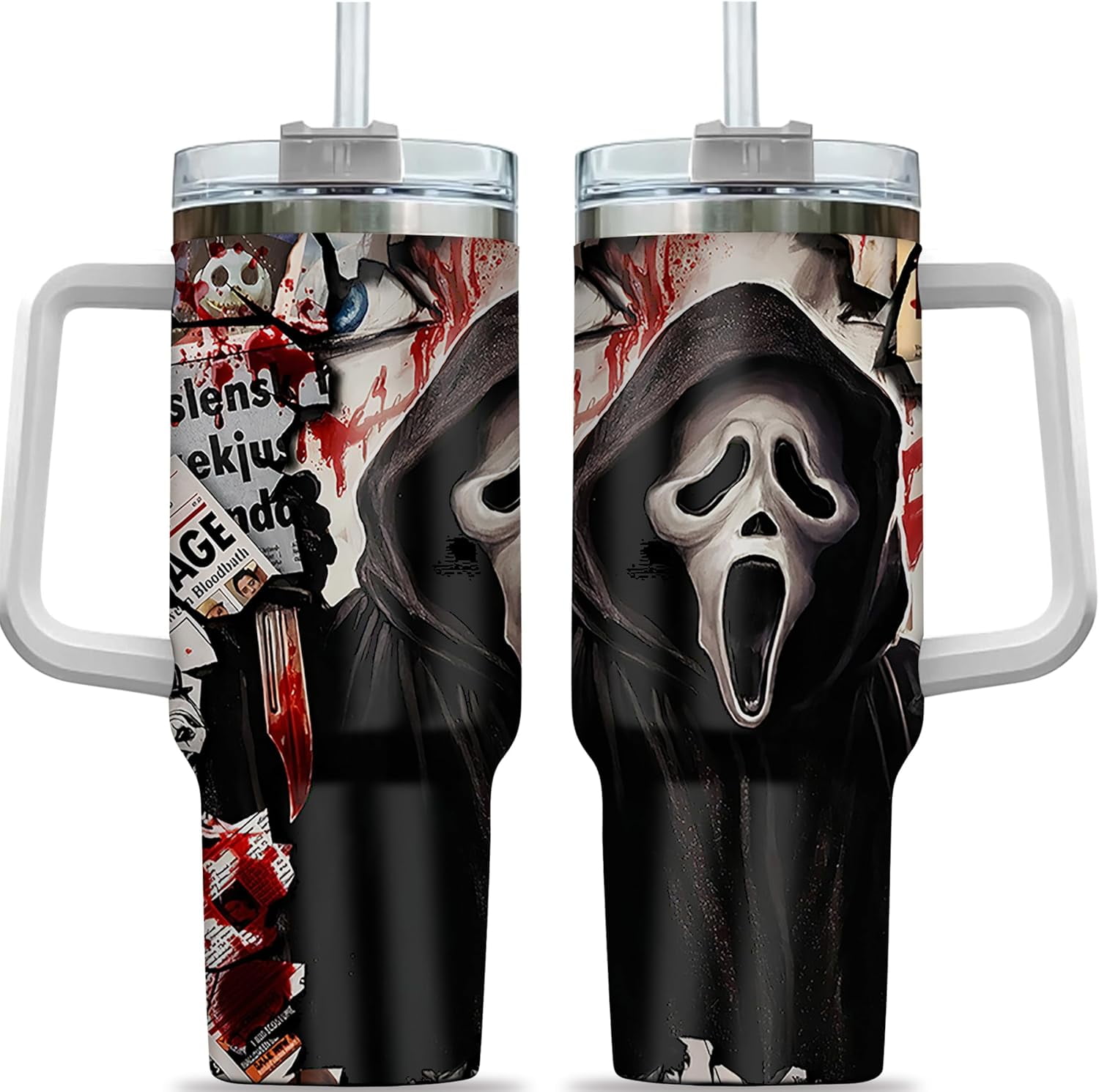 Horror Tumbler, Horror Cups, Horror Movie Tumbler, Halloween Tumbler ...