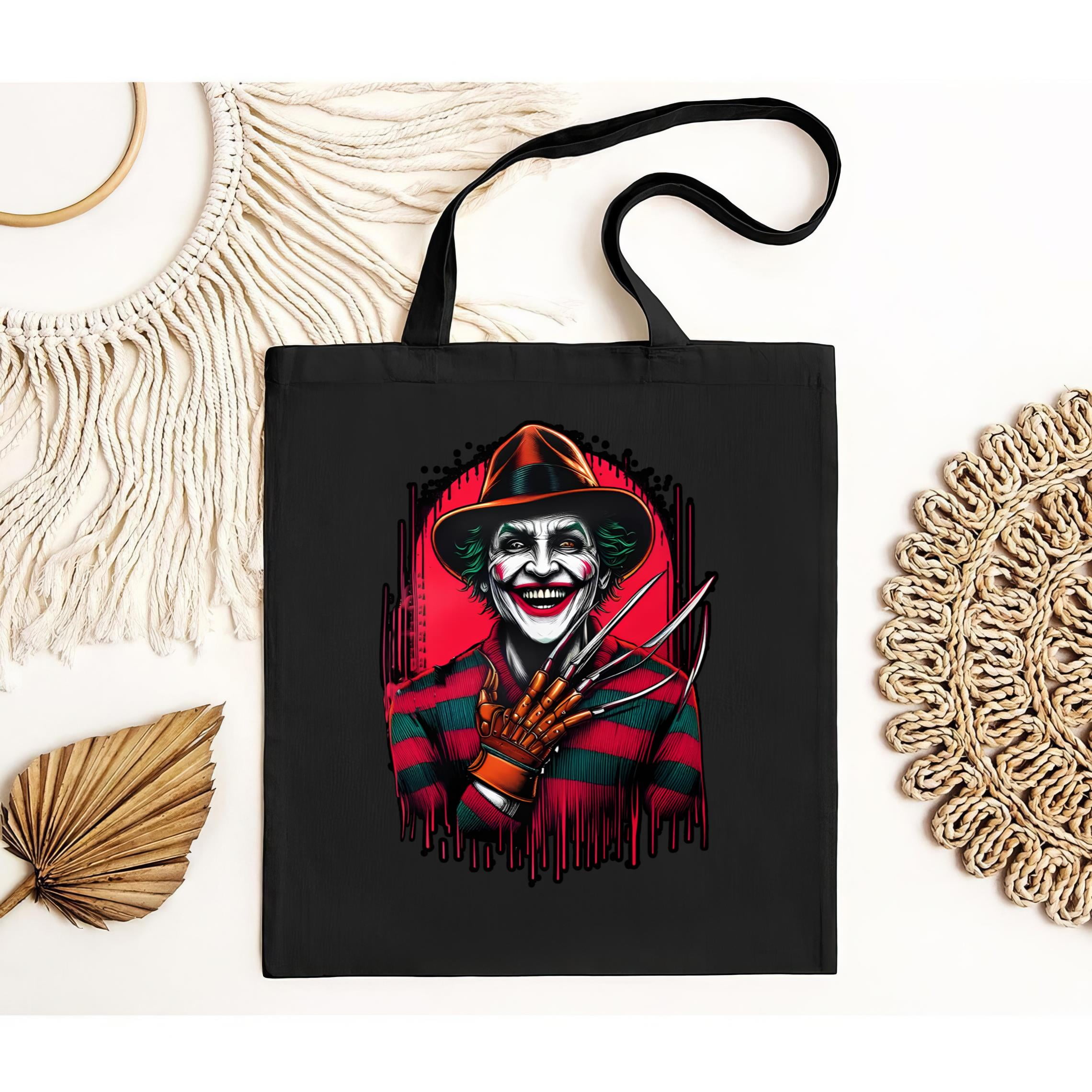 Horror Villain Mashup Graphic , Classic Movie-Inspired Parody Tote Bag ...