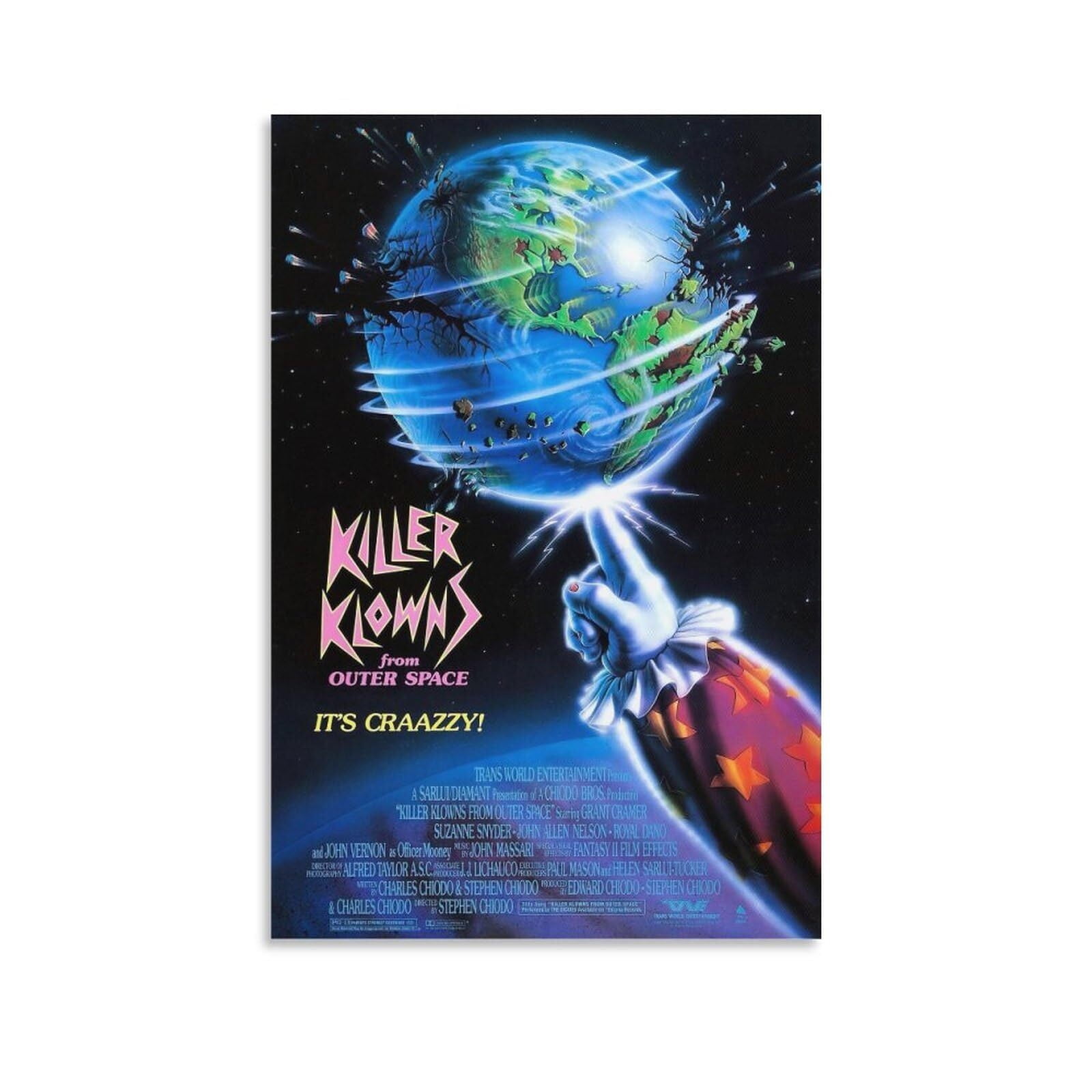 Horror Vintage Movie Poster,Killer Klowns From Outer Space 1988 Science ...