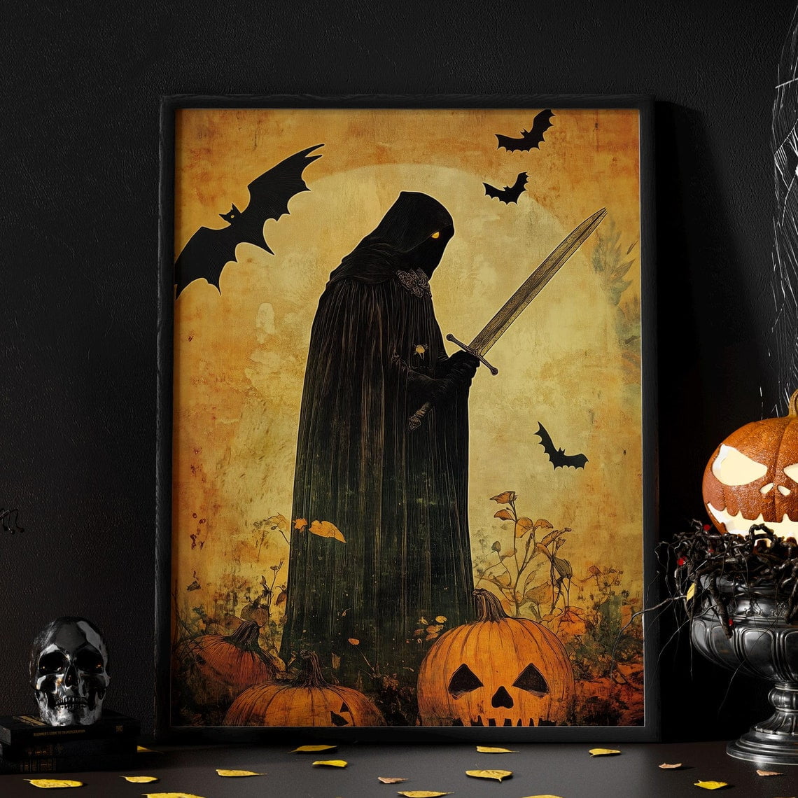 Horror Wall Art, Spooky Art, Gothic Decor, Creepy Poster, Dark ...