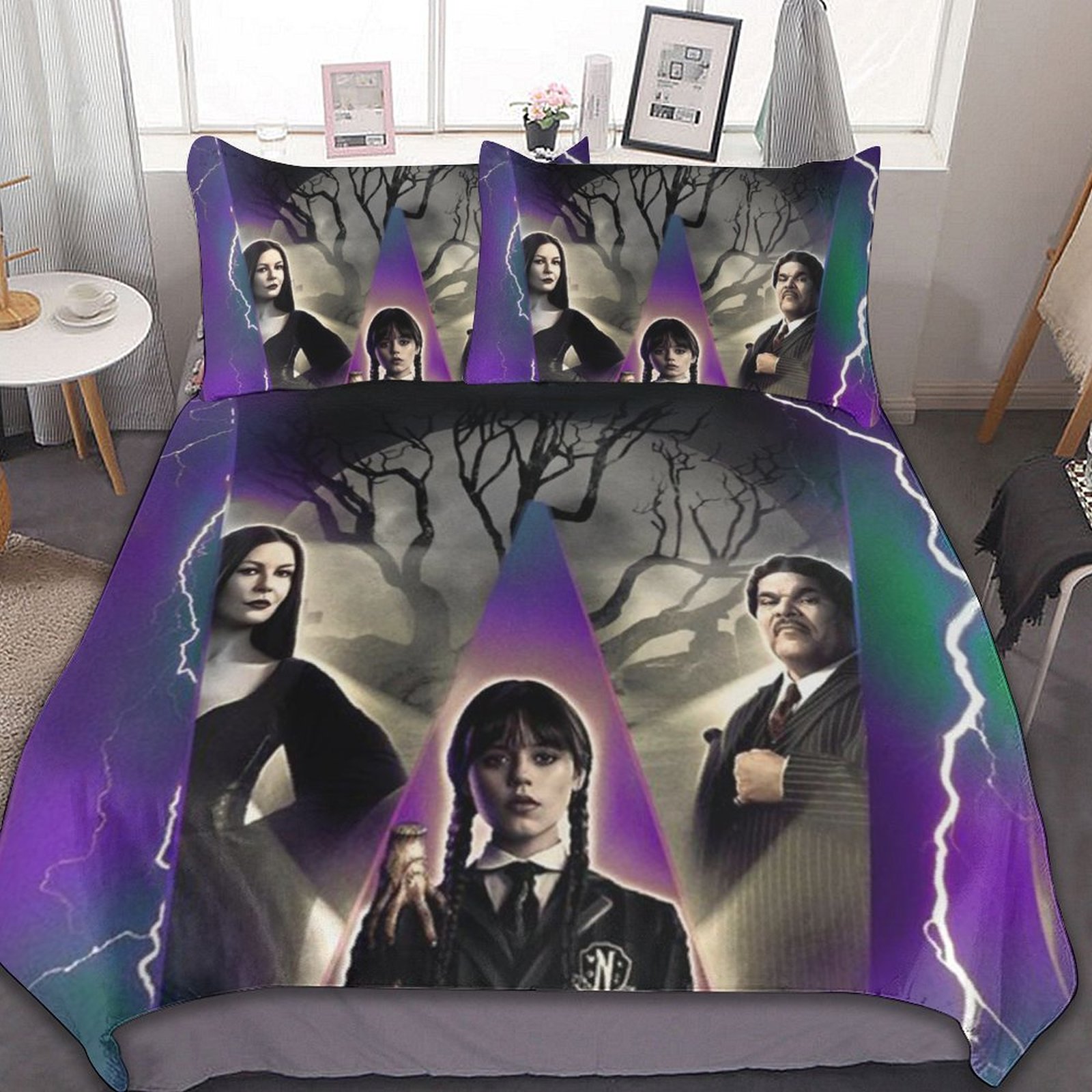 Horror Wednesday 3 Pieces Bedding Sets Soft Comforter Sets Decor ...