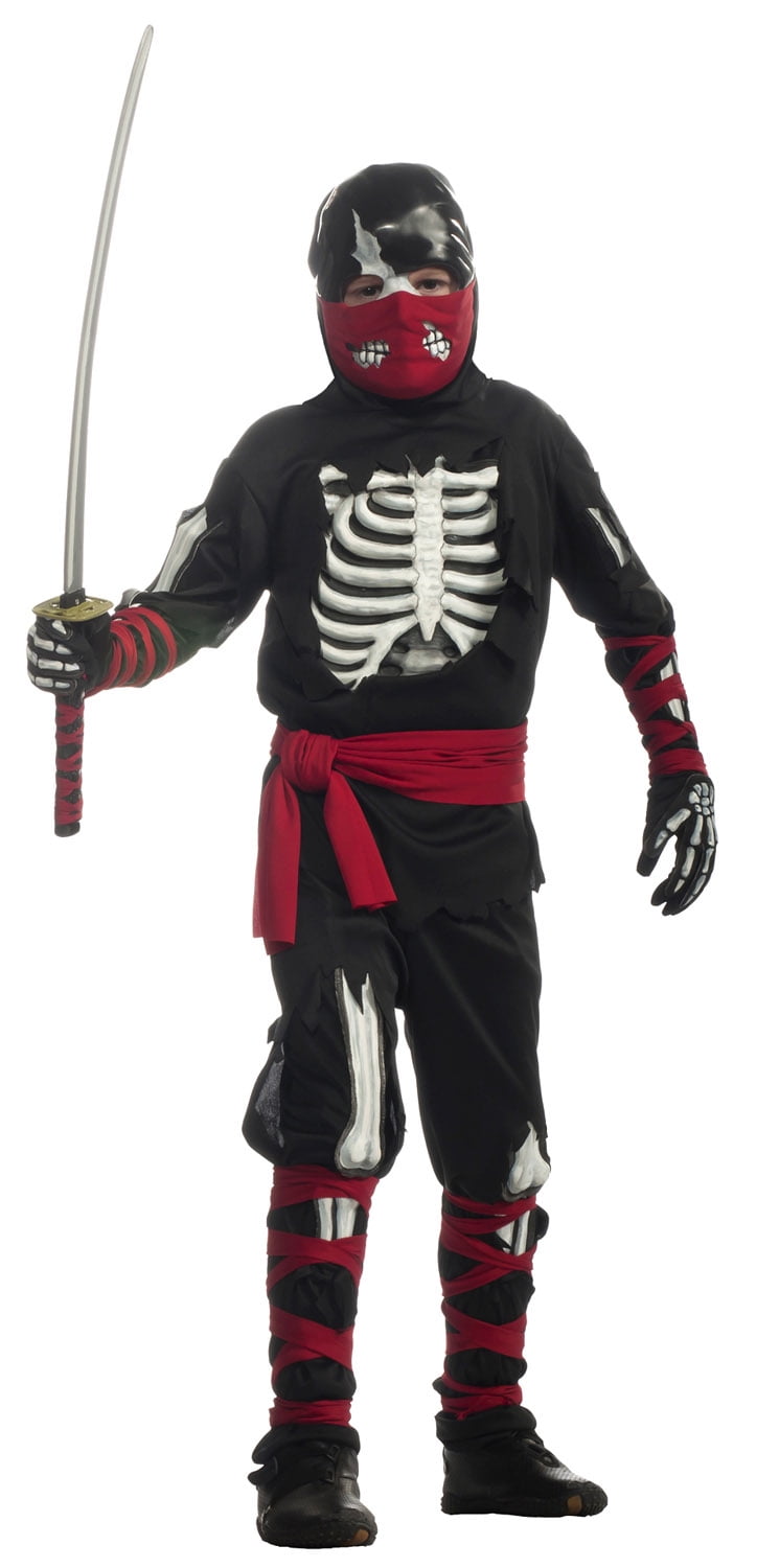 Horrorland One Dead Ninja Skeleton Costume size S 4 6 Child Rubie's ...
