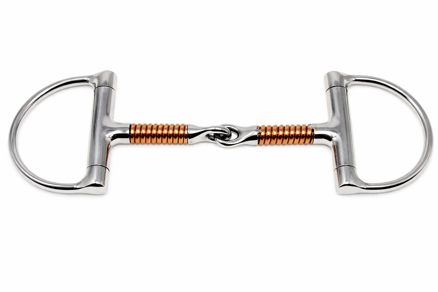 Horse 5" Stainless Steel D-Ring Copper Wire Snaffle Mouth Horse Bit ...