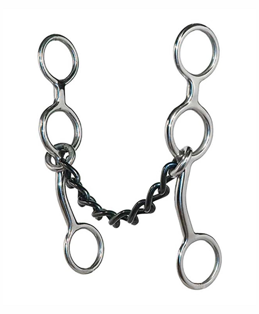 Horse 5" Sweet Iron Chain Mouth Gag Bit 35630B - Walmart.com