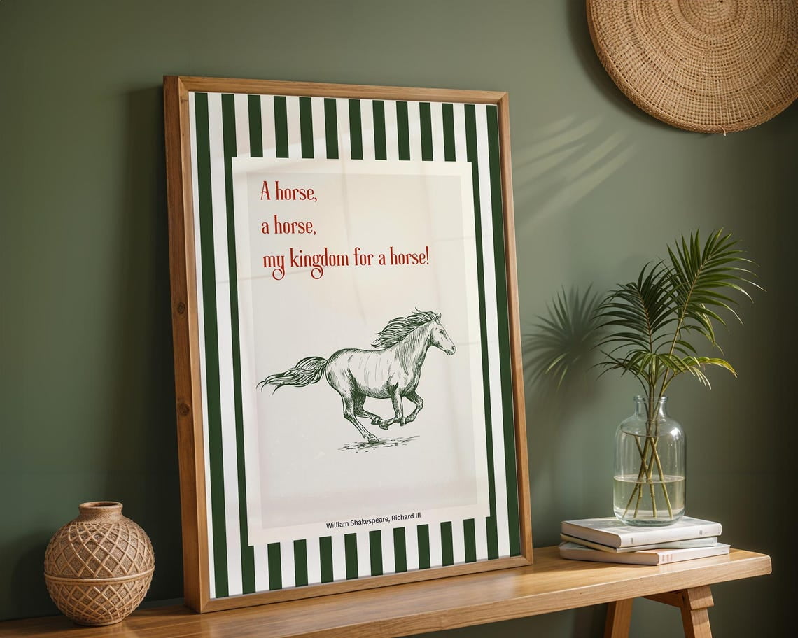 Horse Art,Old Money Aesthetic Horse Print,Modern Horse Prints ...