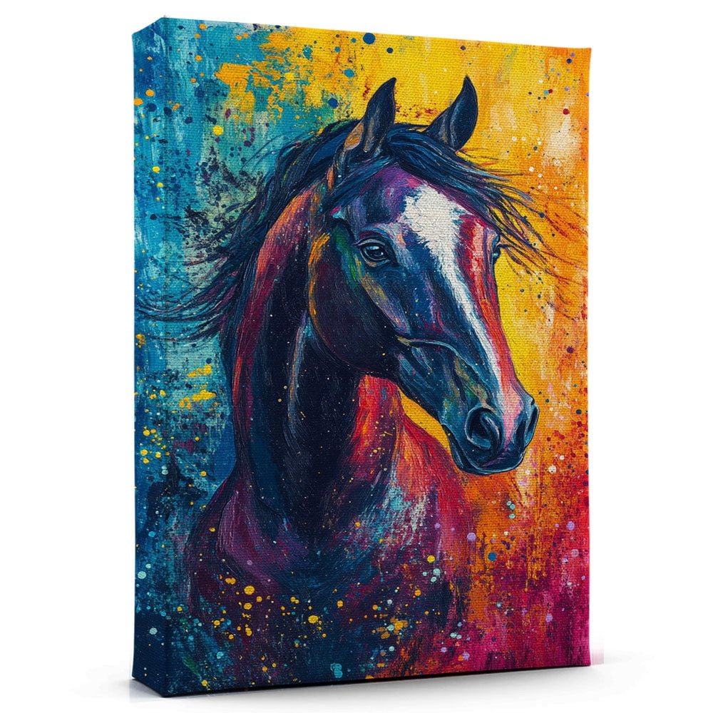 Horse Bay Dun Paso Fino Canvas, Colorful Horse Bay Dun Paso Fino ...