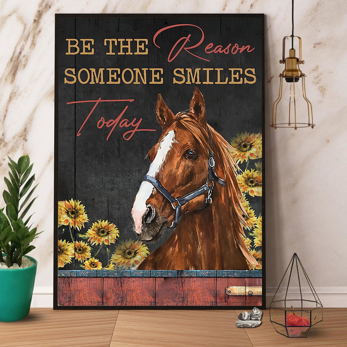 Horse Be The Reason Someone Smiles Today Paper Poster No Frame Matte ...