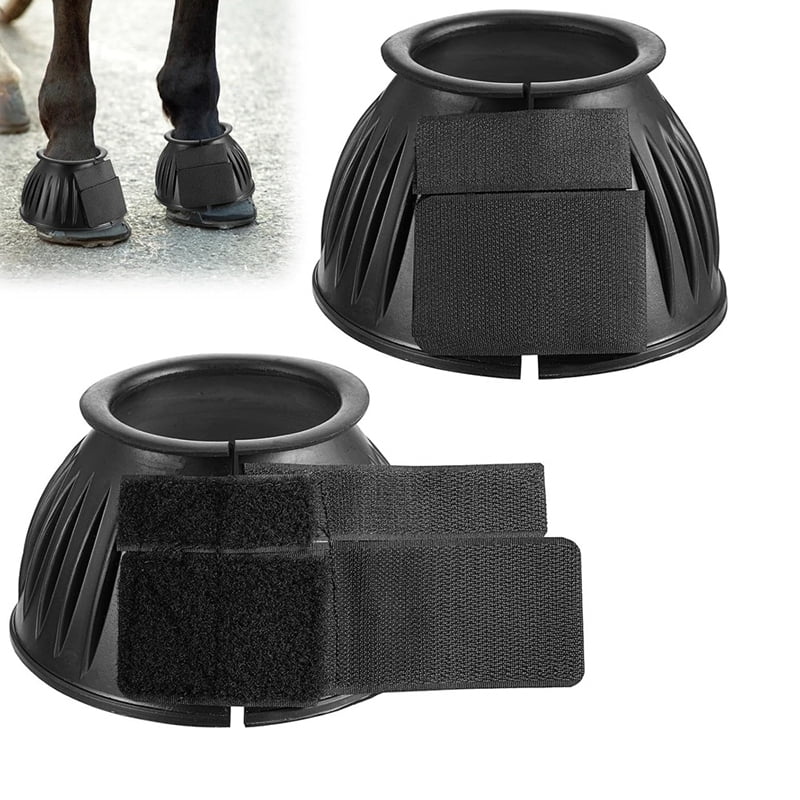 Horse Bell Boots Protect, Double Lock Horse Care Boots,Rubber Horse ...