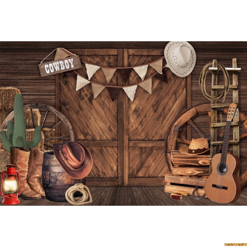 Horse Birthday Backdrop Flower Horse Party Background Western Cowgirl Cowboy Horse Birthday ...