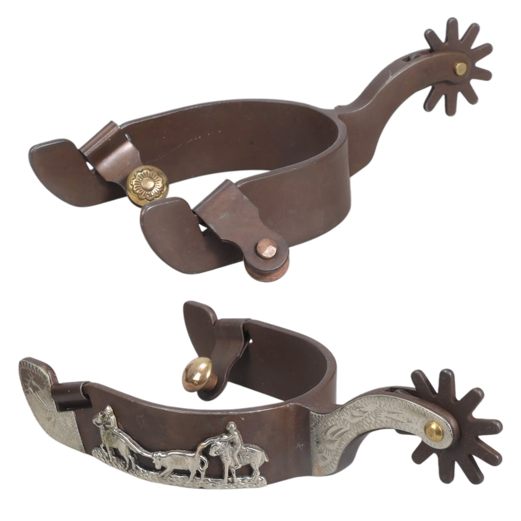 Horse Boot Spur Hand Carved Decoration with Gear Western Cowboy Horse ...