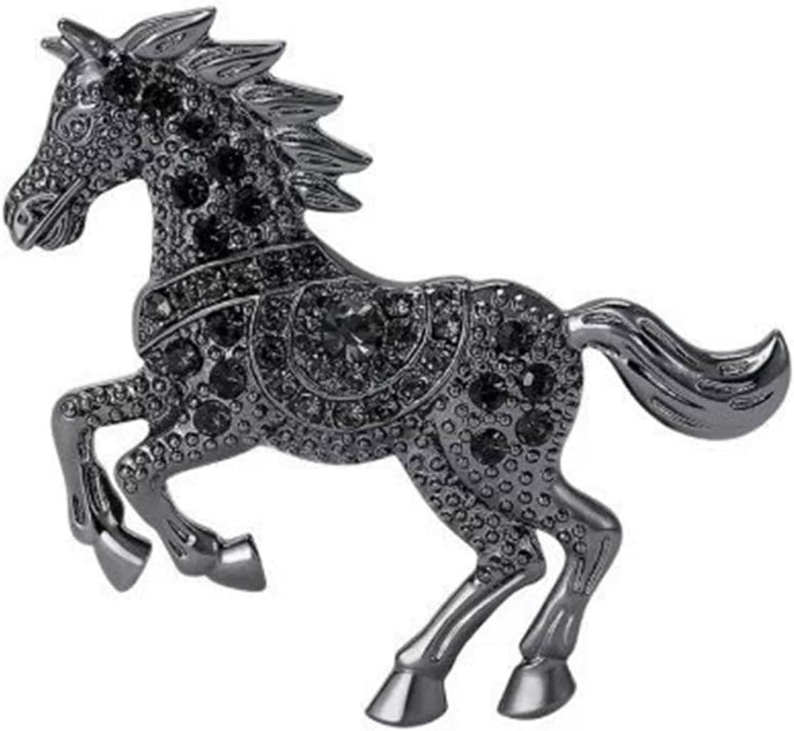 Horse Brooch for Women Men Fashion Vintage Rhinestone Horse Animal ...