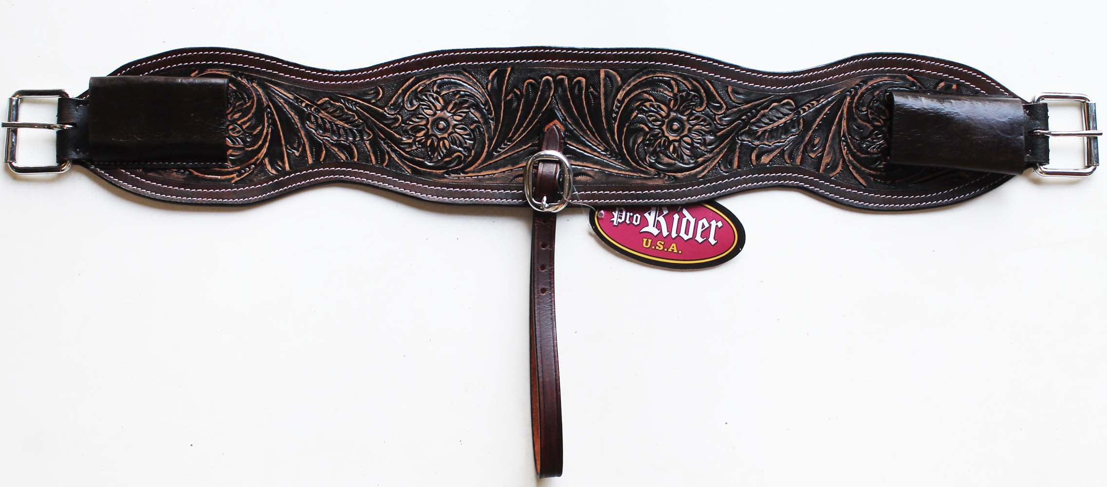 Horse Brown Leather Western Back Cinch Girth Flank Saddle Cinches 33 ...
