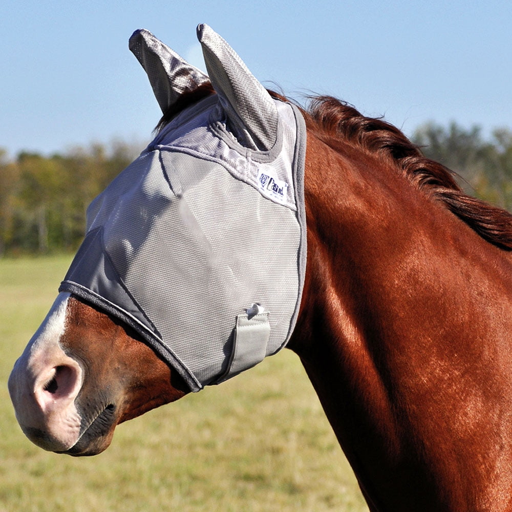 Horse Cashel Crusader Standard Mule Donkey Fly Mask W/ Ears Grey ...