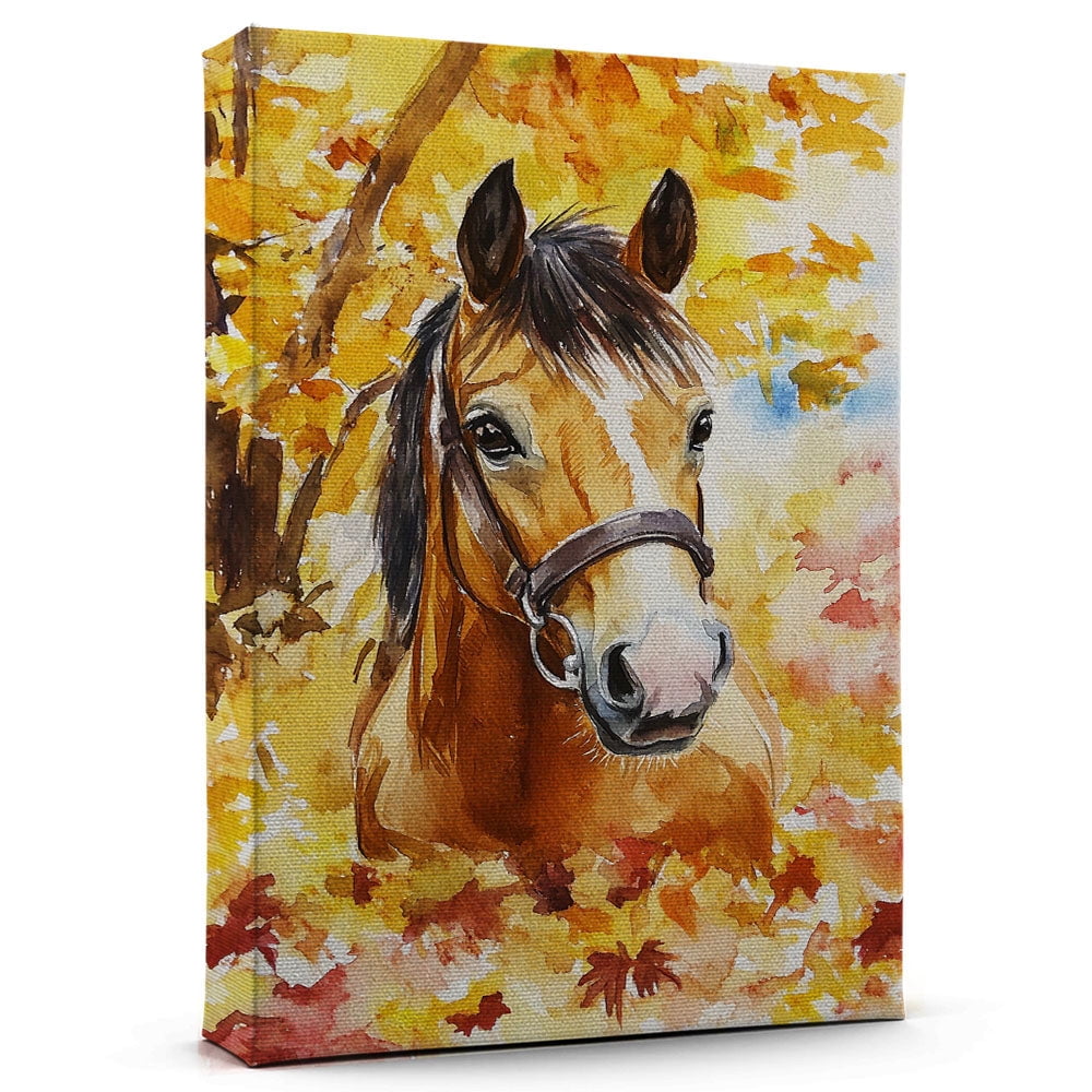Horse Chestnut Dwarf Miniature Canvas Wall Art For Bedroom Office Wall ...