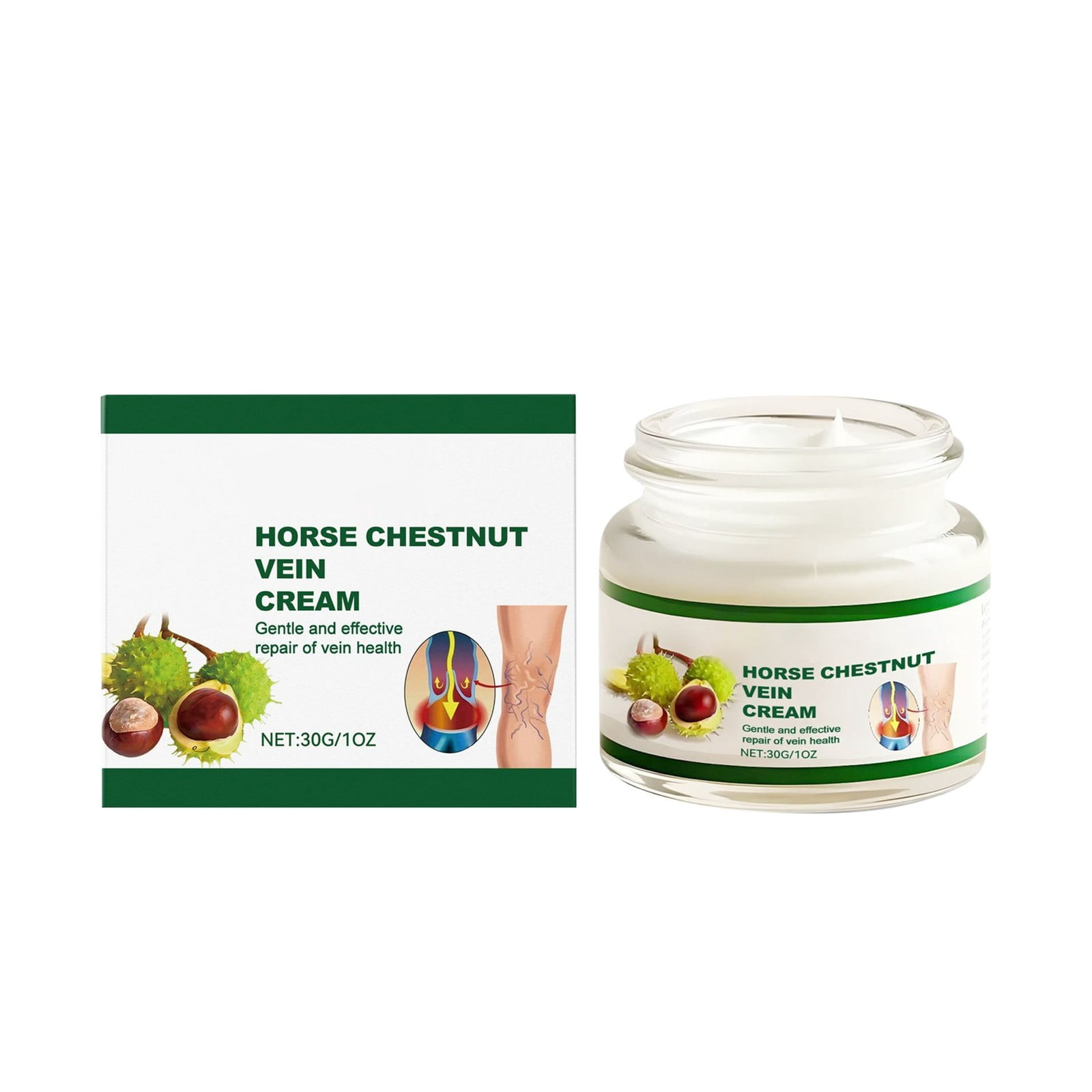 Horse Chestnut Vein Cream, Gentle And Effective Repair Of Vein Health ...