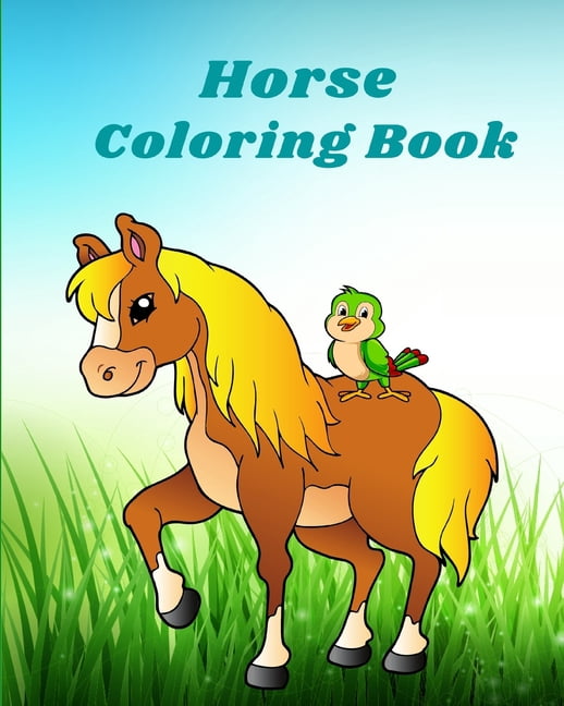 Horse Coloring Book: Cute Horse Animal Coloring Book for Girls │Amazing ...