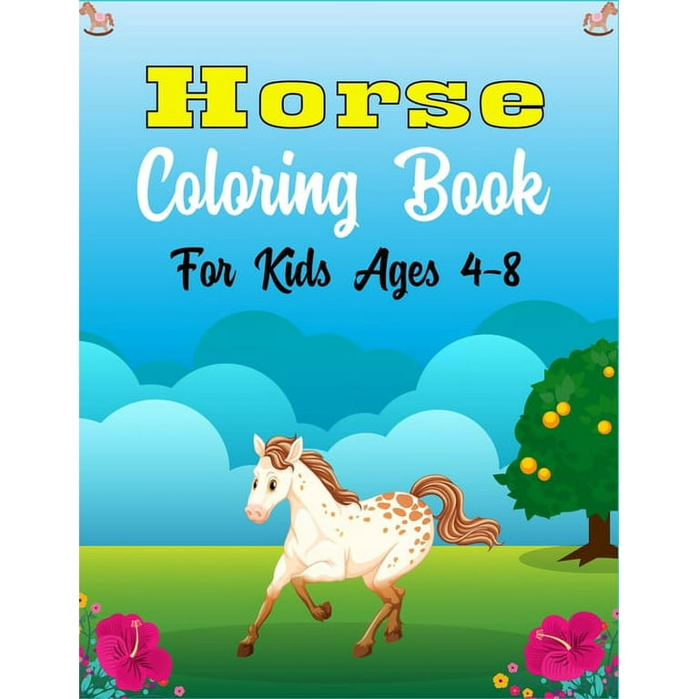 cute horse coloring book