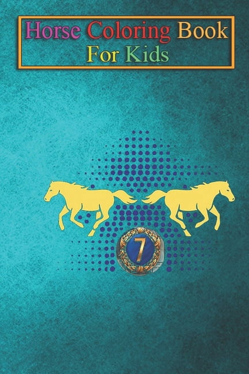 Horse Coloring Book For Kids : Golden horse Animal Coloring Book - For ...