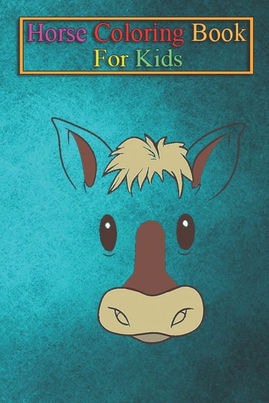 Horse Coloring Book For Kids : Horse Race Design Animal Coloring Book ...