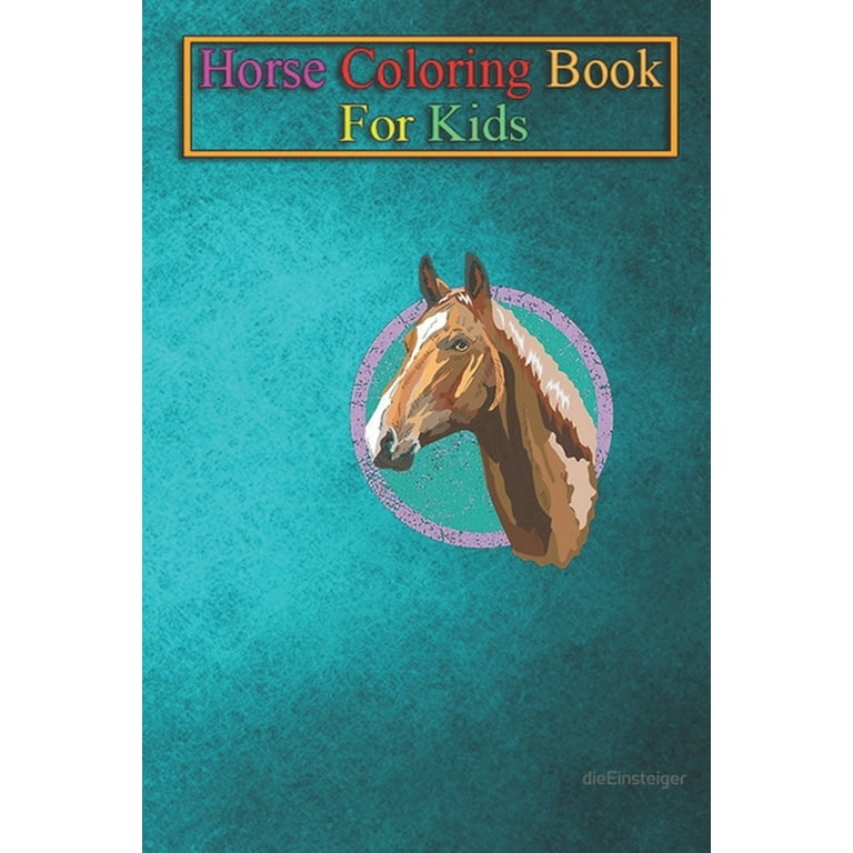 kids horse coloring book